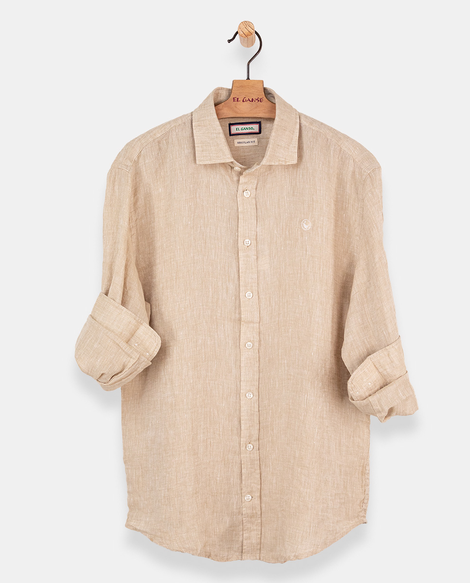 Camisa Lino Beige | El Ganso®