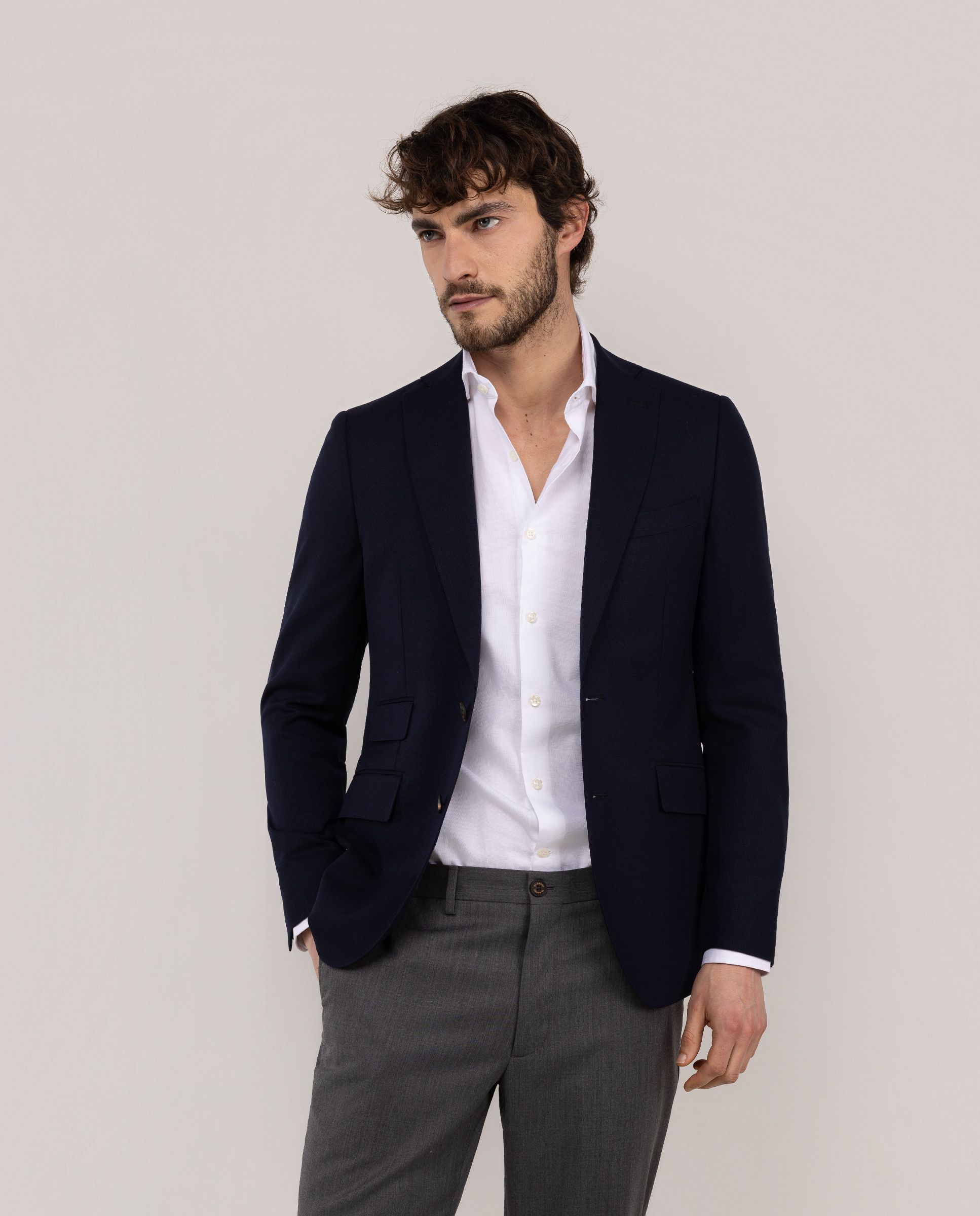 El Ganso® Americana Formal Estructura Marino