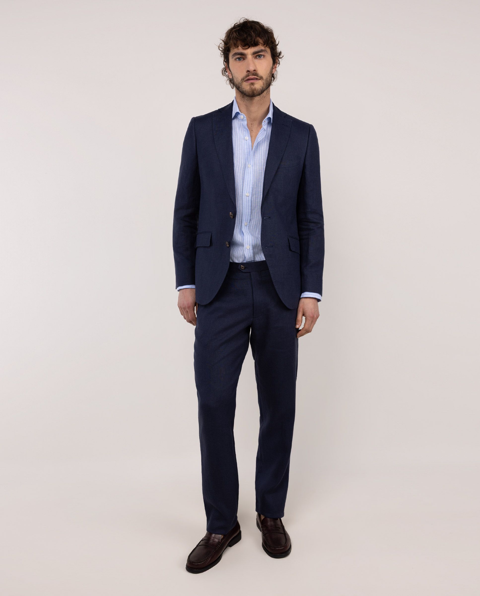 El Ganso® Americana Formal Lino Marino