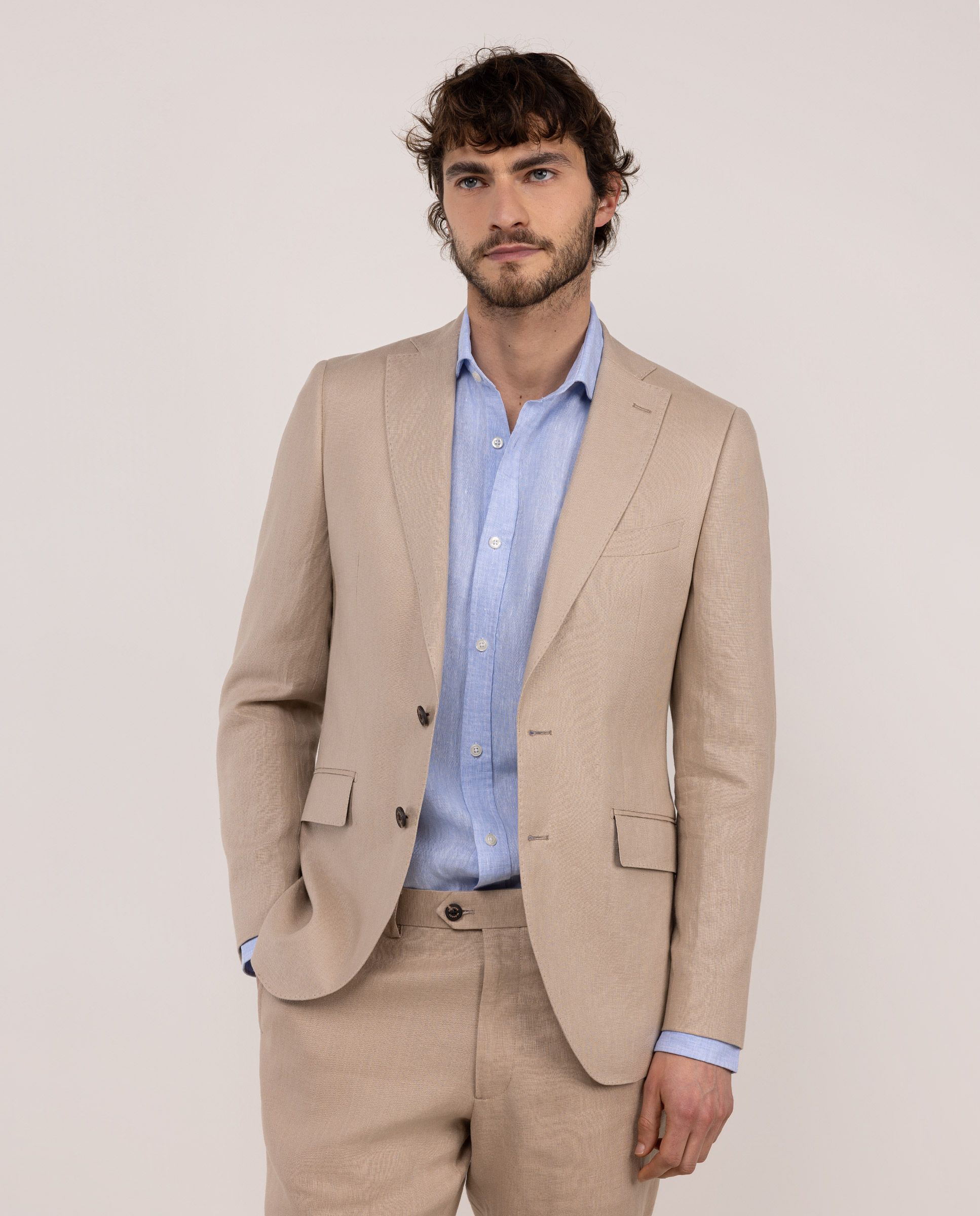 El Ganso® Americana Formal Lino Beige