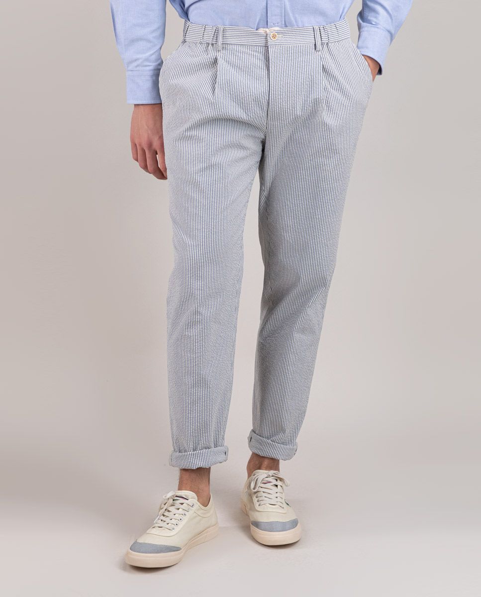 New Spring Collection 2025 now on sale | El Ganso® Blue Seersucker ...