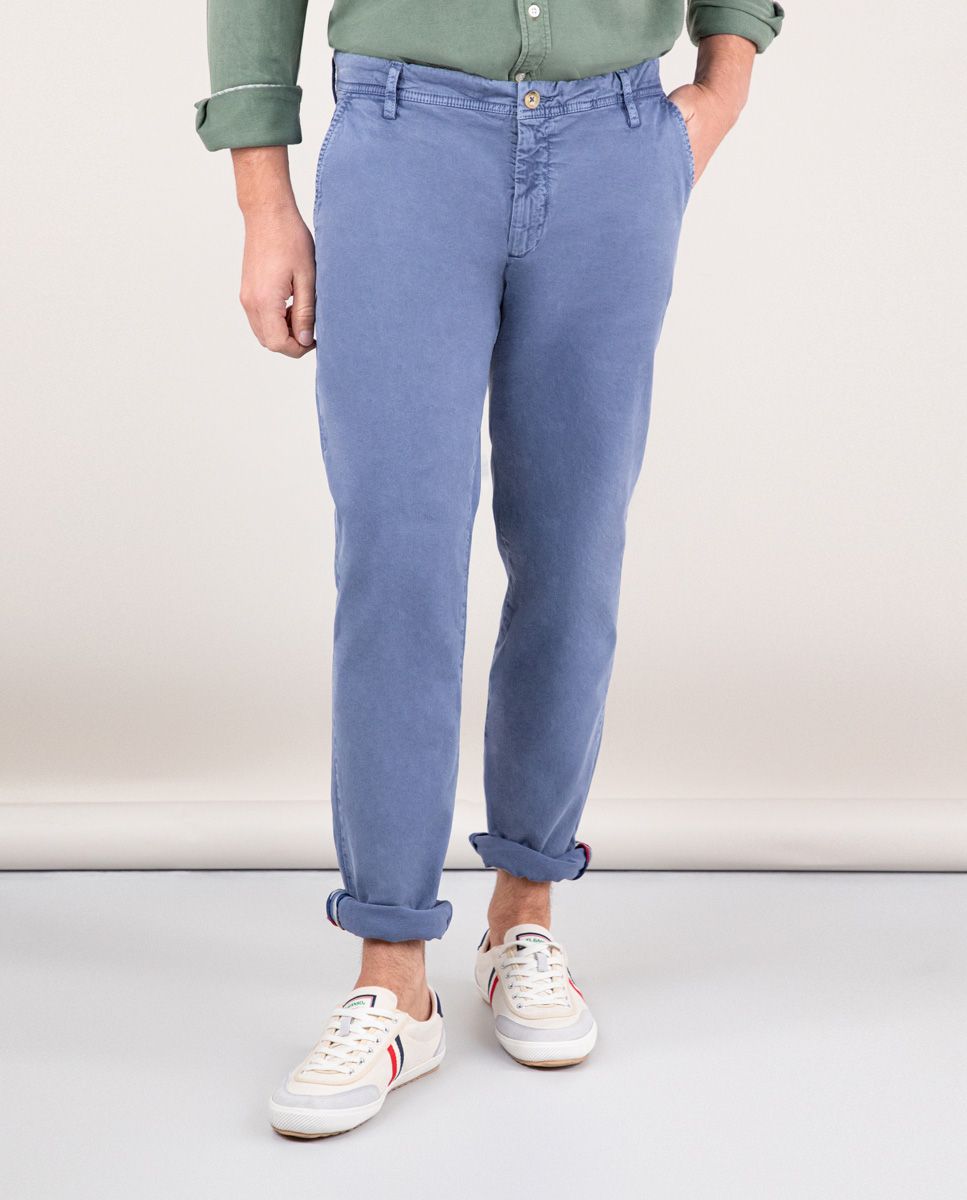 El Ganso® Pantalón Chino Básico Azul Medio LATAM