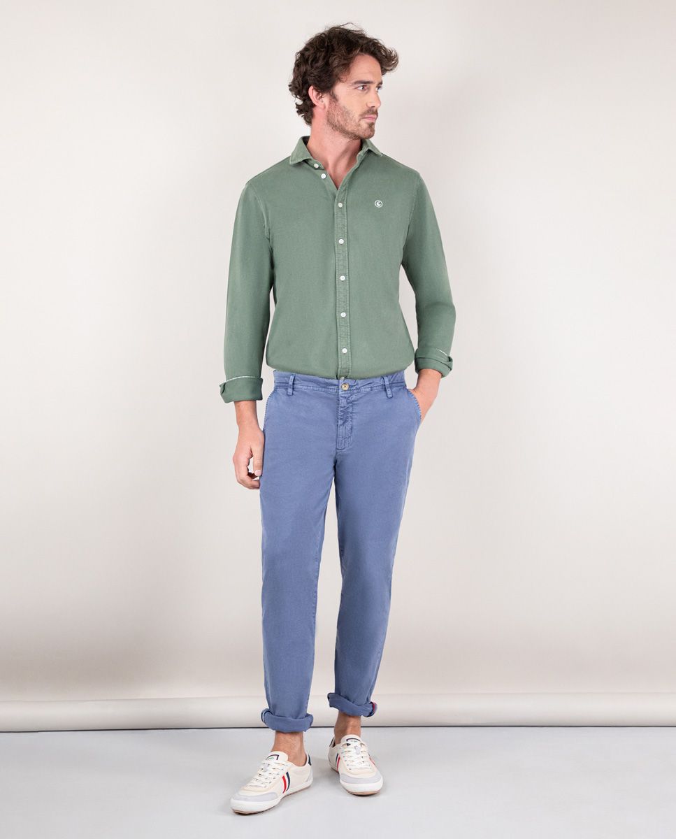 El Ganso® | Rebajas Verano 2025 | Hasta 50%Pantalón Chino Básico Azul Medio LATAM