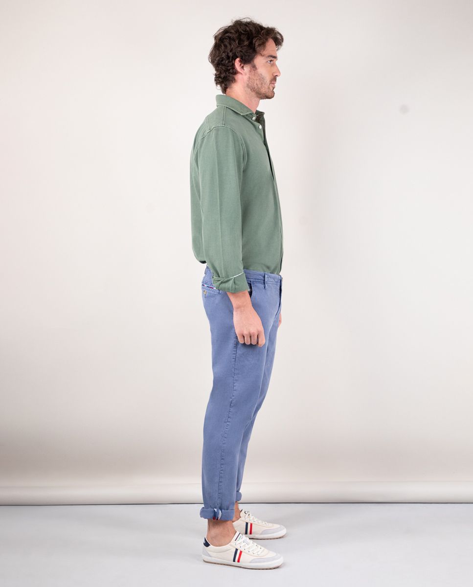 El Ganso® | Rebajas Verano 2025 | Hasta 50%Pantalón Chino Básico Azul Medio LATAM