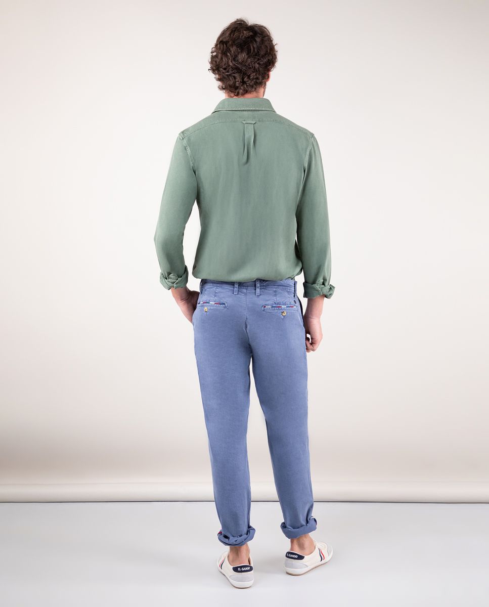 El Ganso® Pantalón Chino Básico Azul Medio LATAM