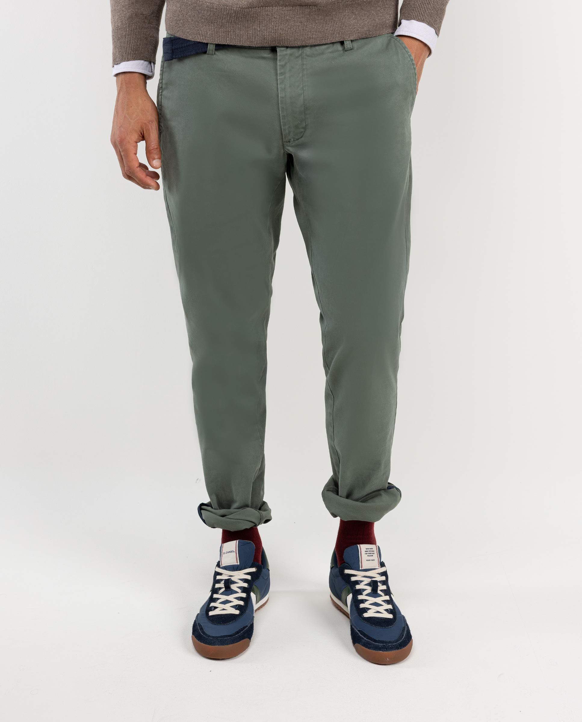 El Ganso® Pantalón Chino Verde Slim Fit