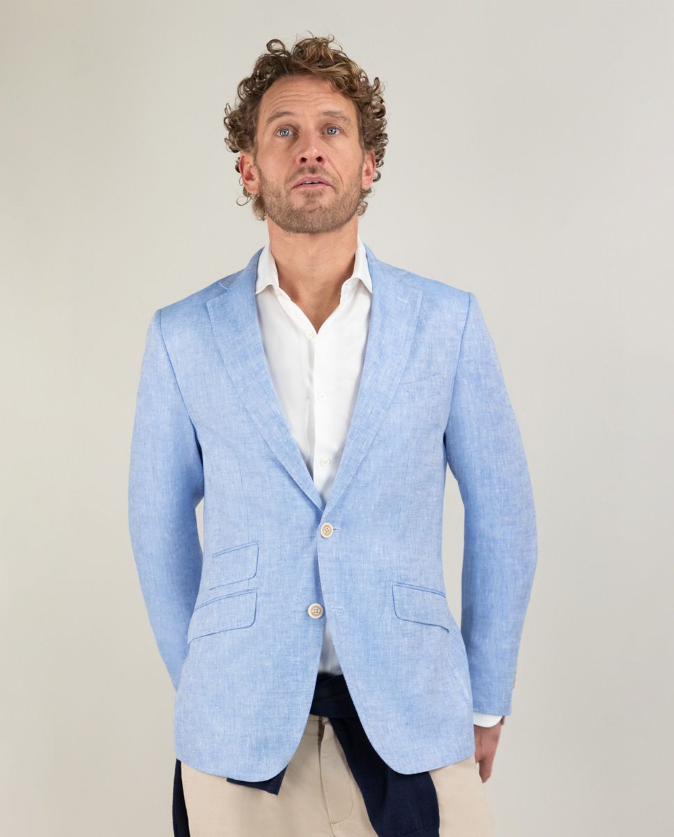 El Ganso® Veste Lin Oxford Bleu