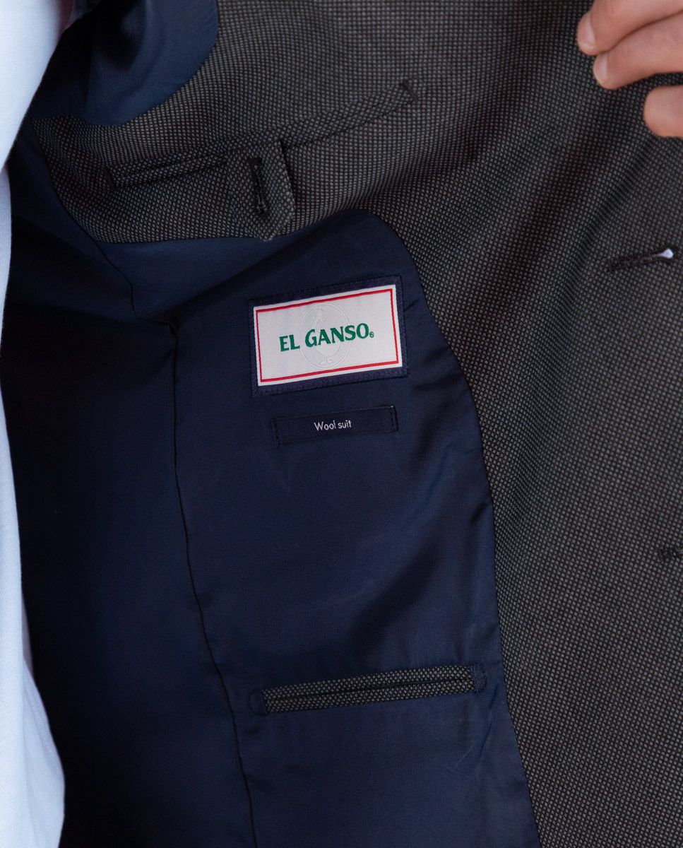 El Ganso® Americana Coordinada Ojo de Perdiz Gris