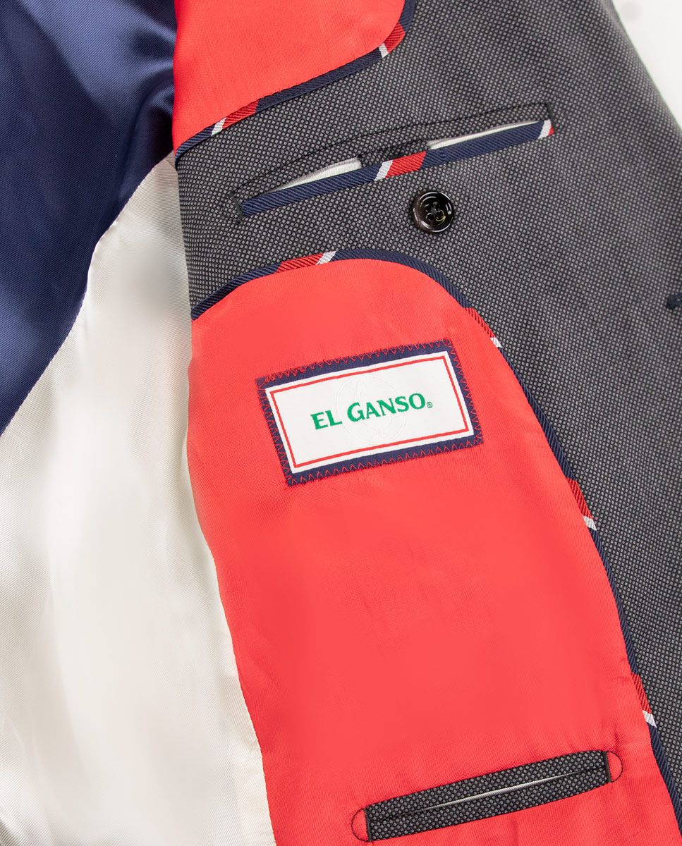 El Ganso® Americana Traje Ojo de Perdiz Gris Coordinado