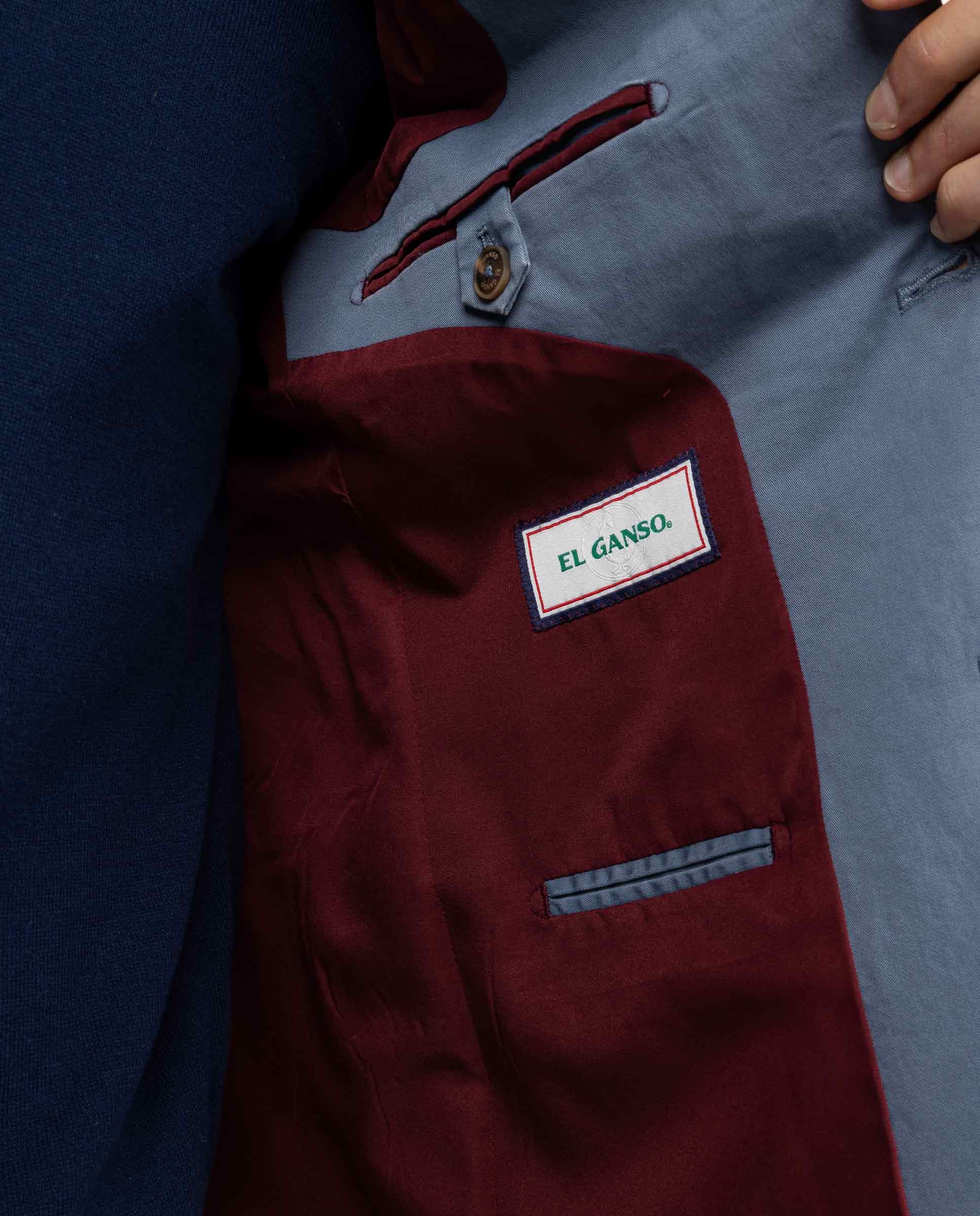 El Ganso® Americana Twill Tinte en Prenda Azul Medio