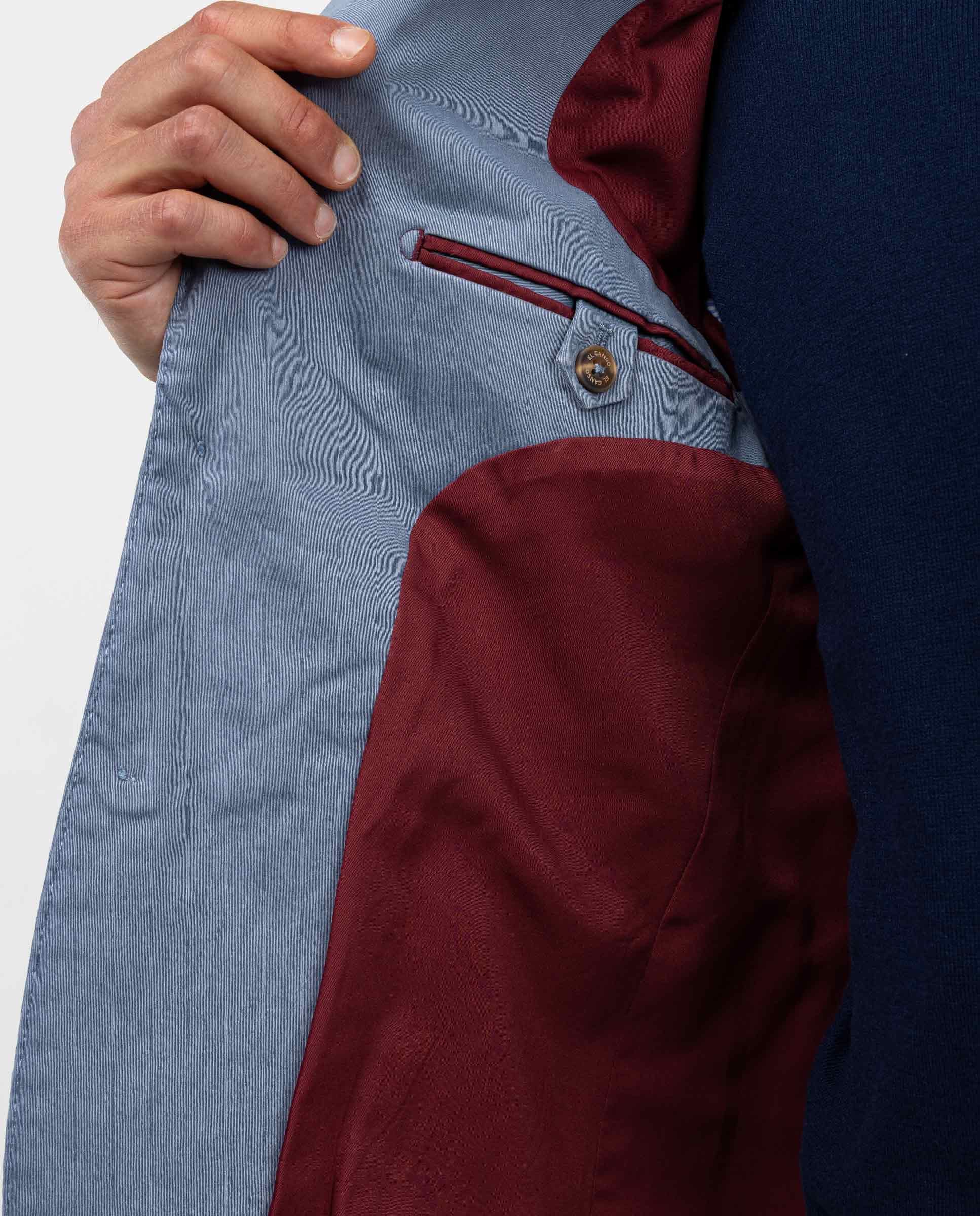 El Ganso® Americana Twill Tinte en Prenda Azul Medio