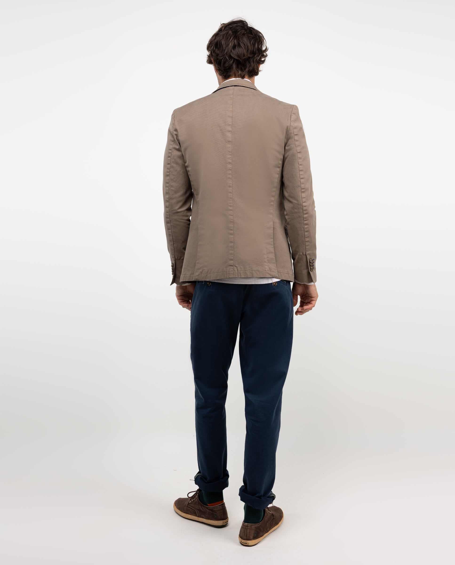 El Ganso® Veste Twill Teinte Sur Pièce Beige