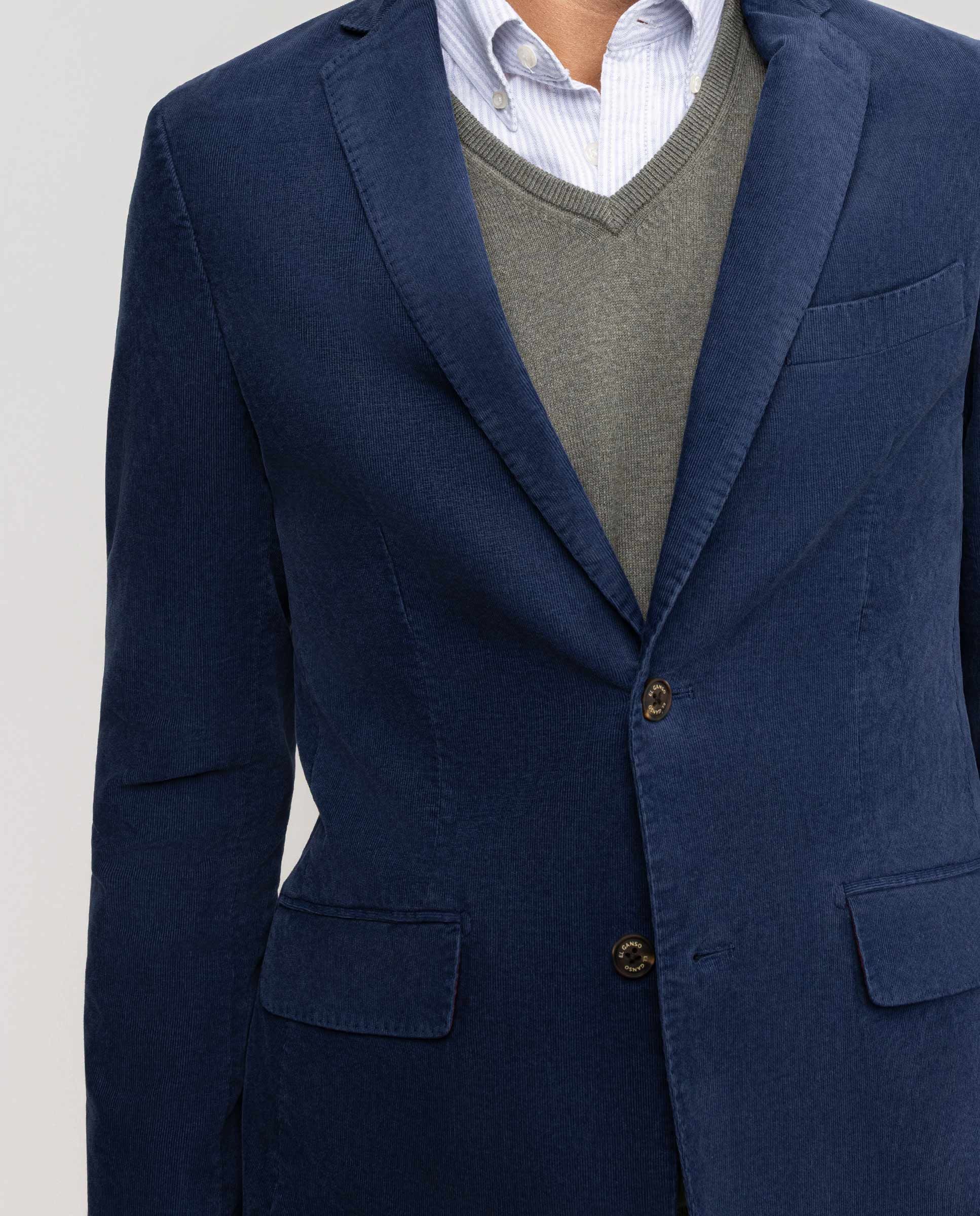 El Ganso® Veste Velours Teinte Sur Pièce Marine