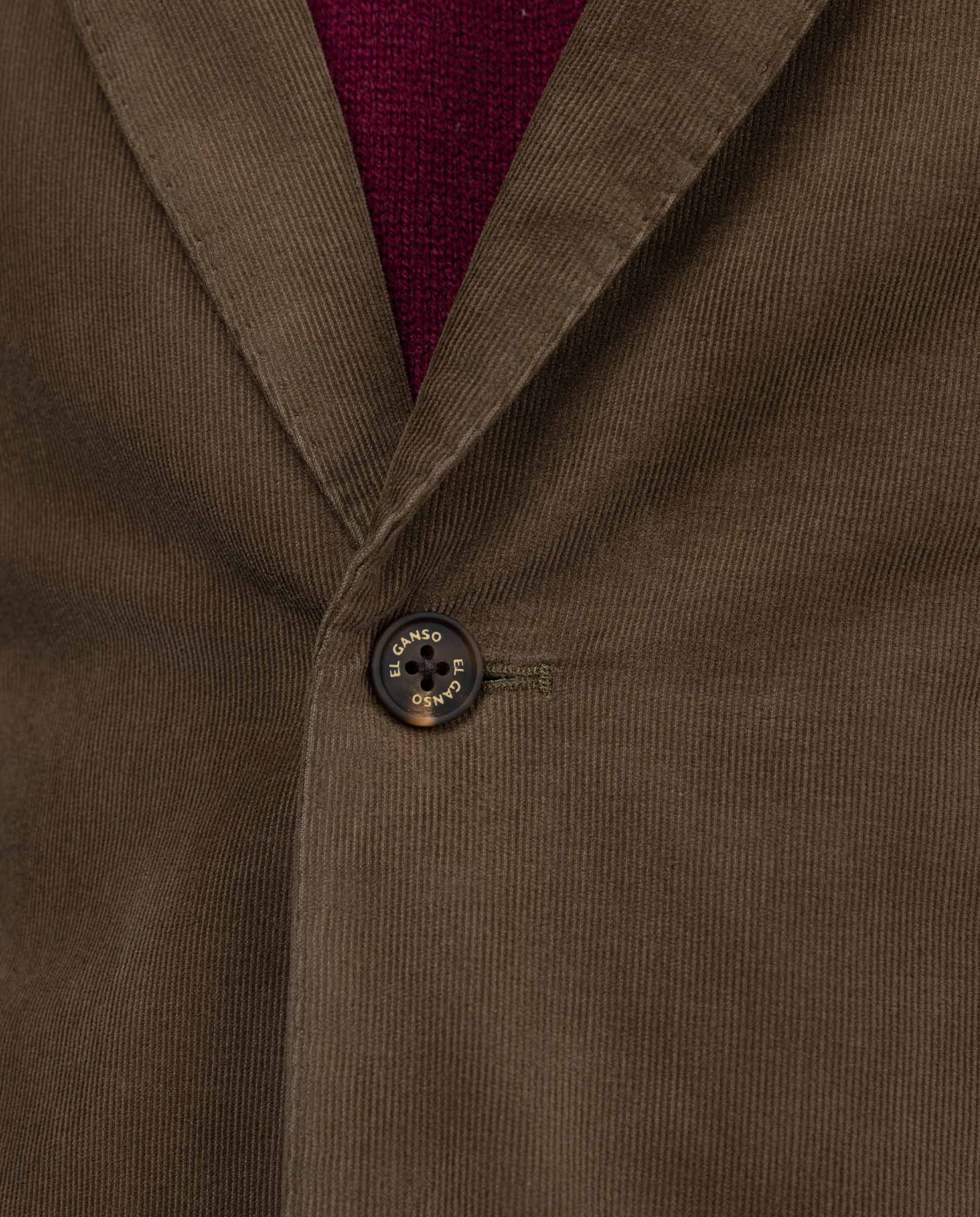 El Ganso® Veste Velours Teinte Sur Pièce Verte