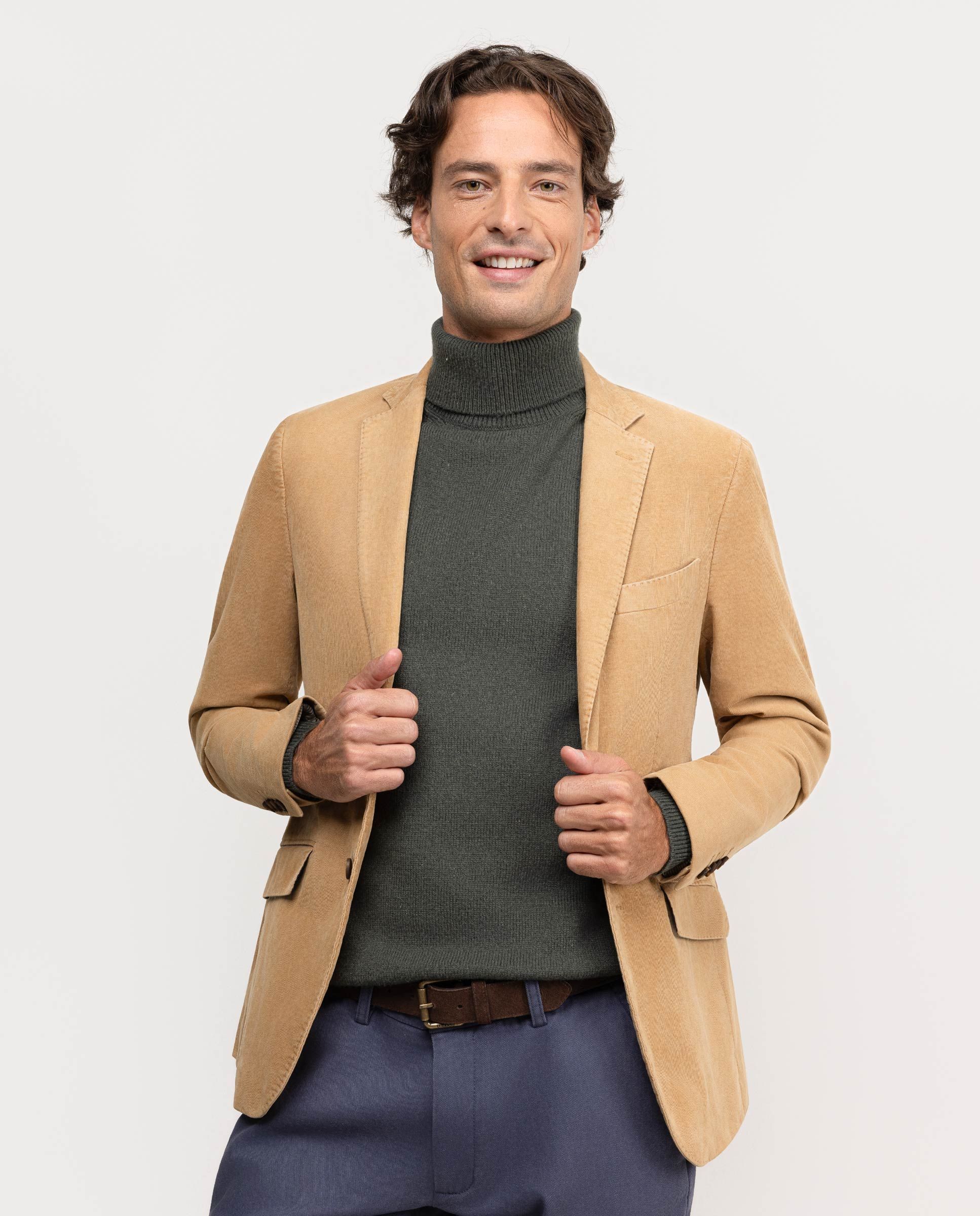El Ganso® Veste Velours Teinte Sur Pièce Beige