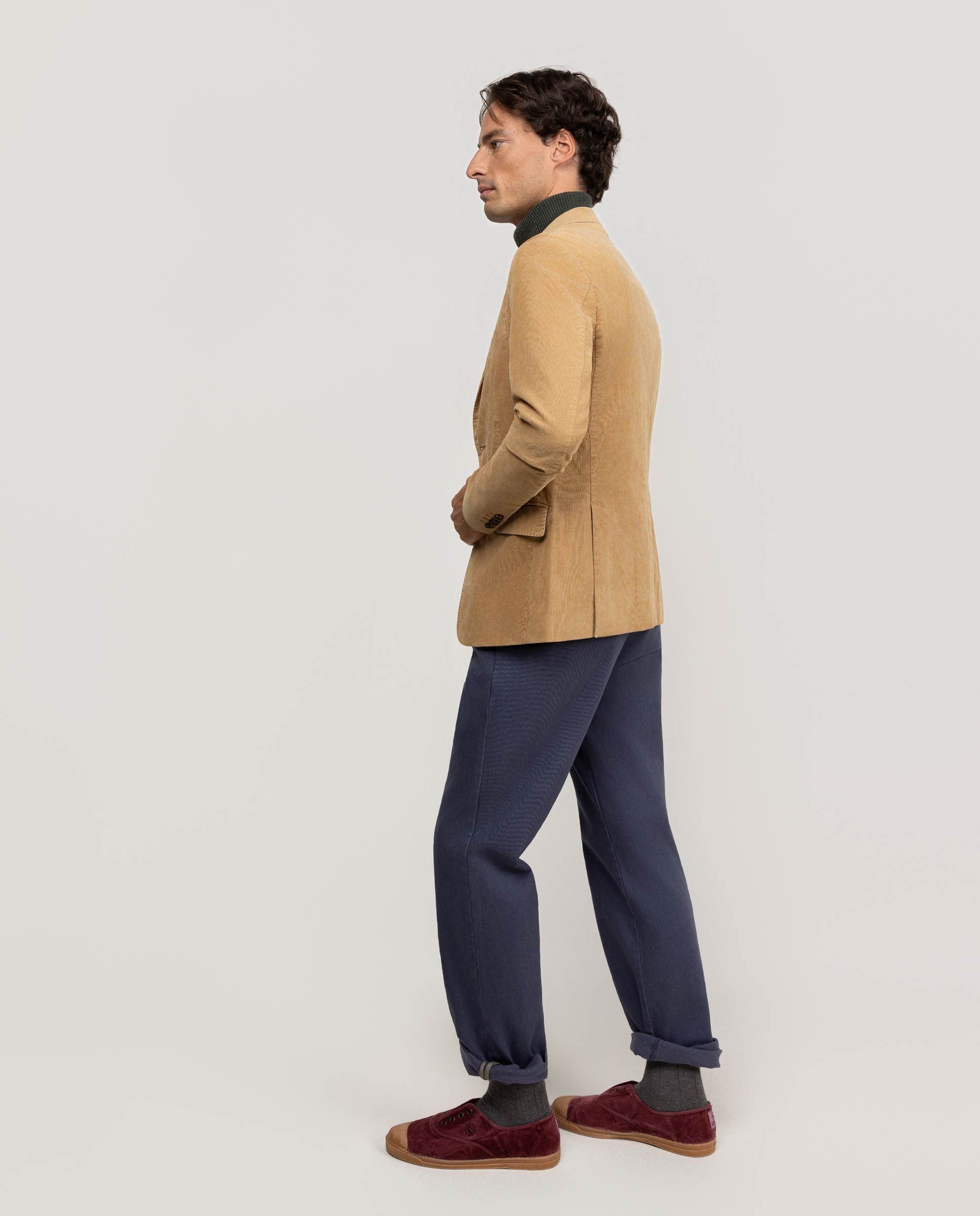 El Ganso® Veste Velours Teinte Sur Pièce Beige