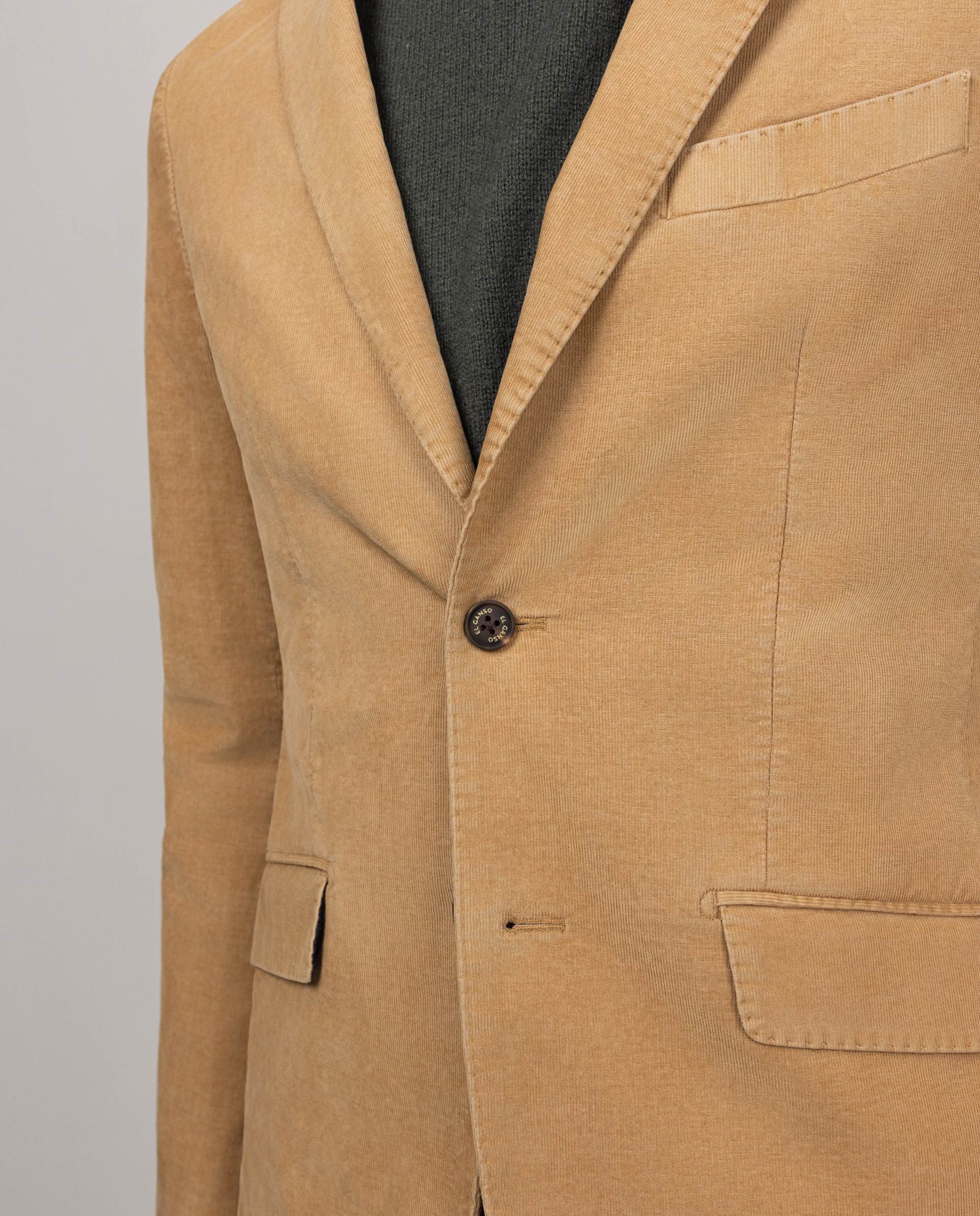 El Ganso® Veste Velours Teinte Sur Pièce Beige