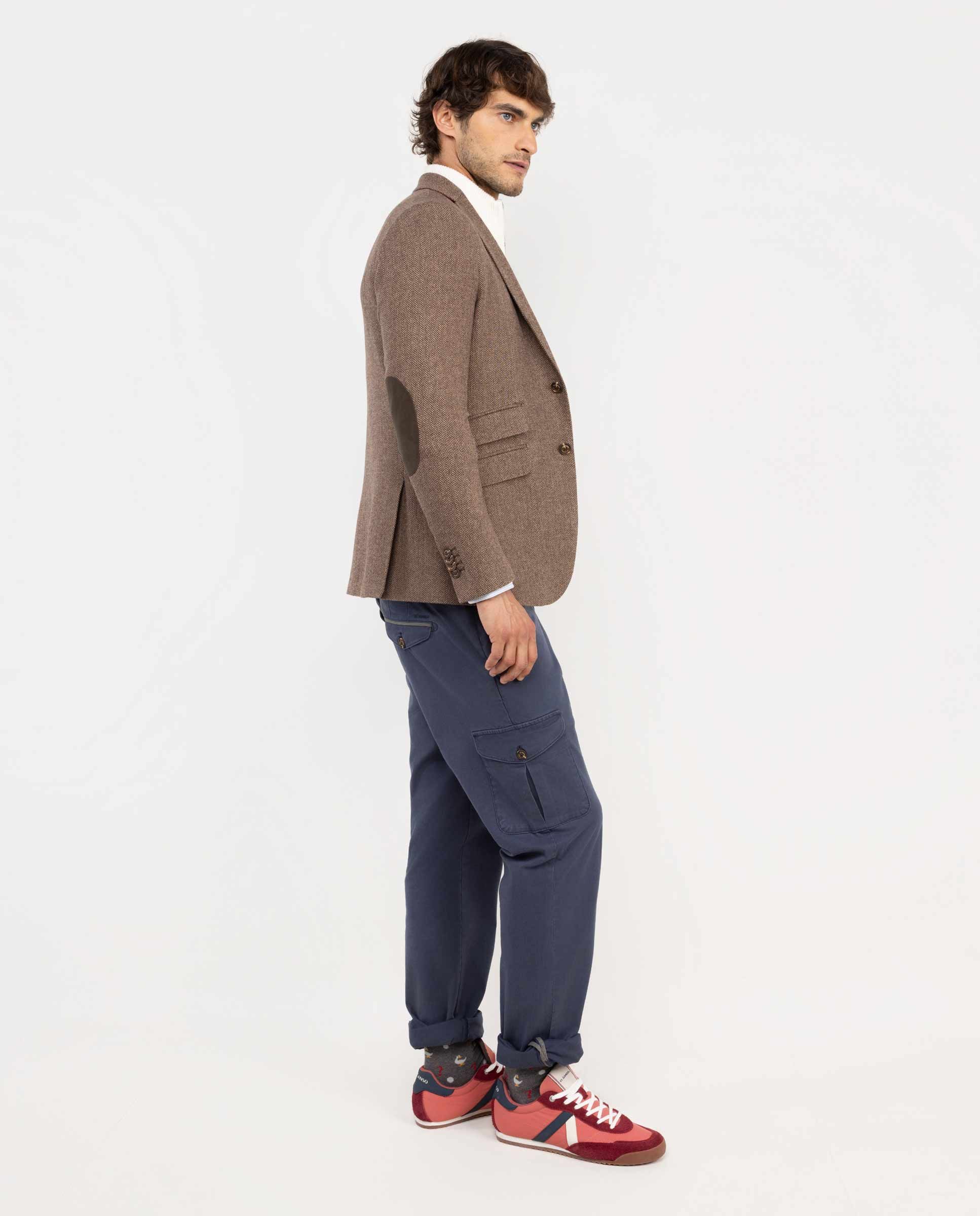 El Ganso® Beige Wool Herringbone Jacket