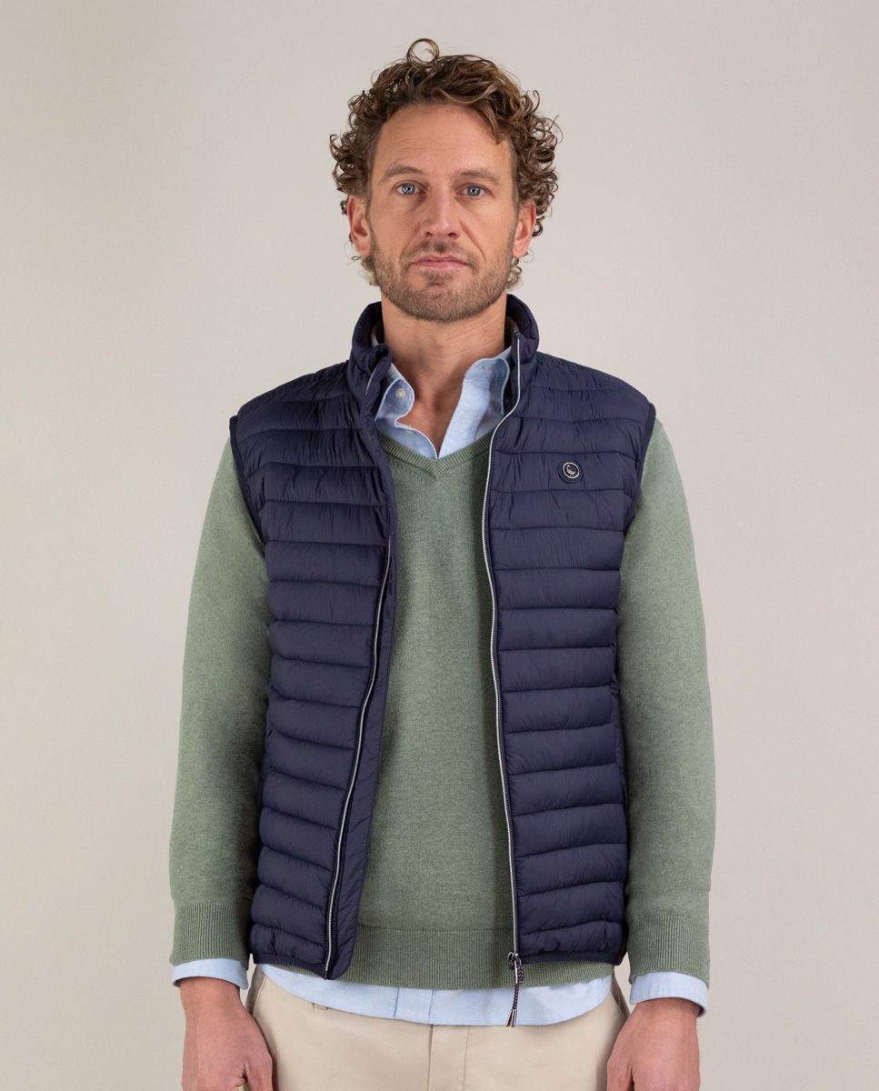 El Ganso® Basic Quilted Navy Vest