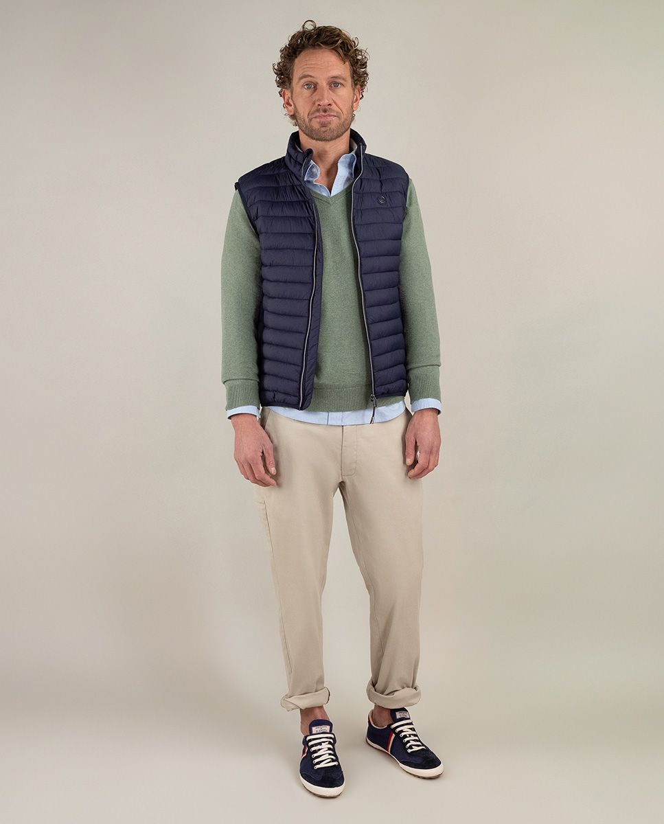 El Ganso® Basic Quilted Navy Vest