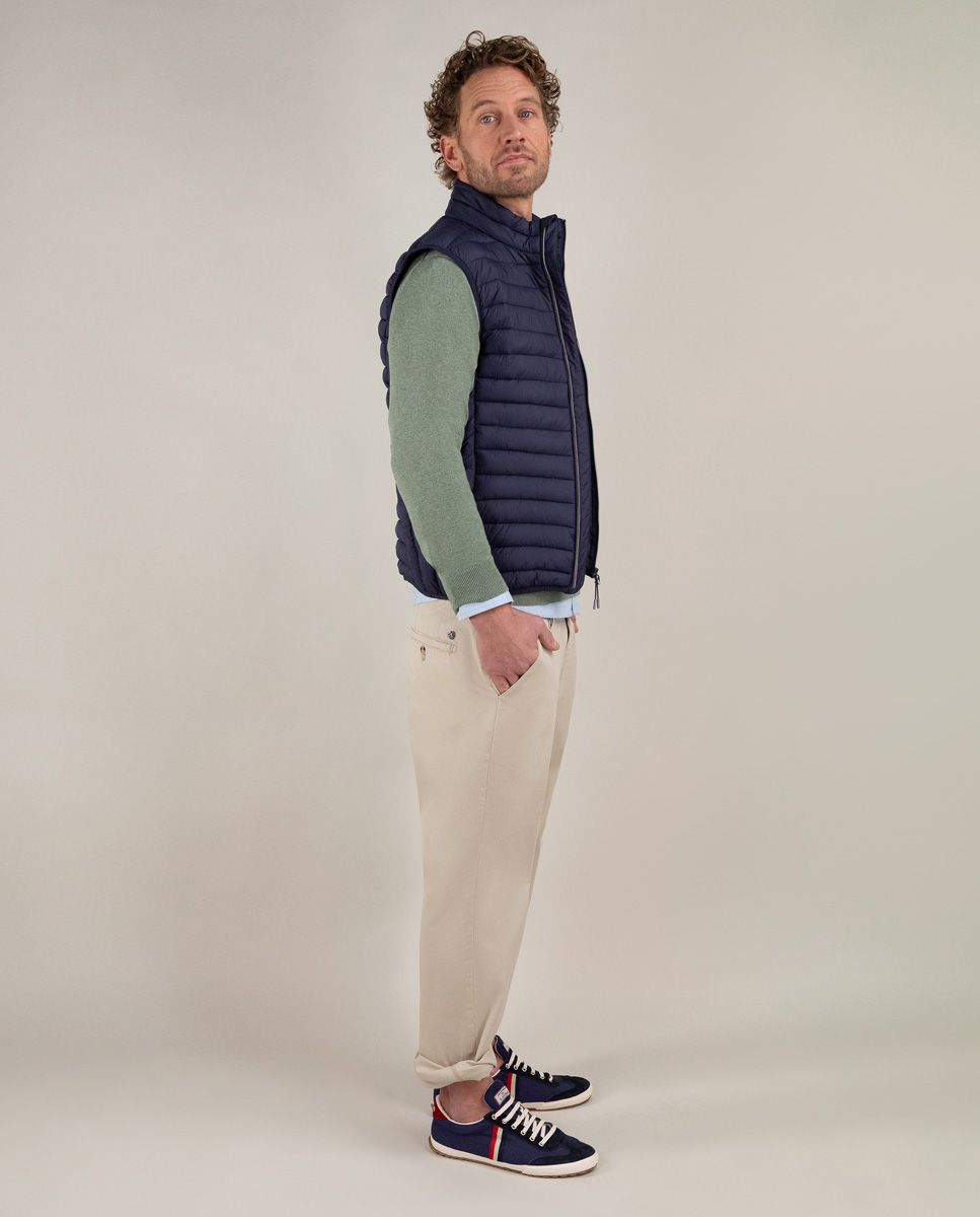 El Ganso® Basic Quilted Navy Vest