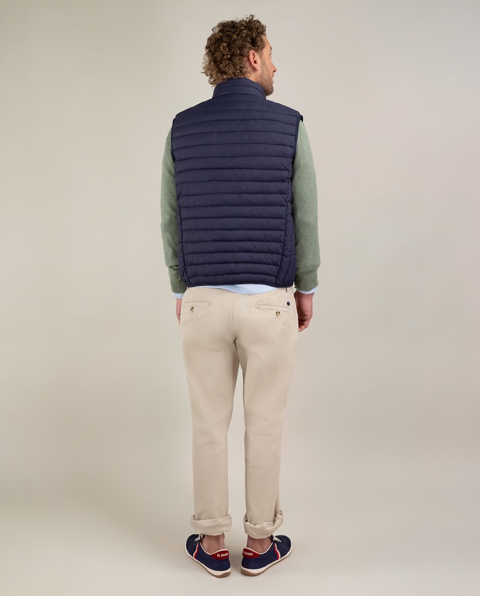 El Ganso® Basic Quilted Navy Vest