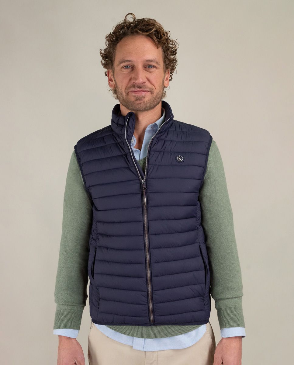 El Ganso® Basic Quilted Navy Vest