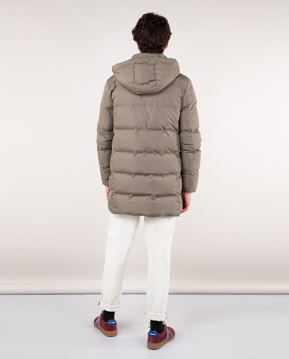 El Ganso® | Abrigo Plumas Largo Topo