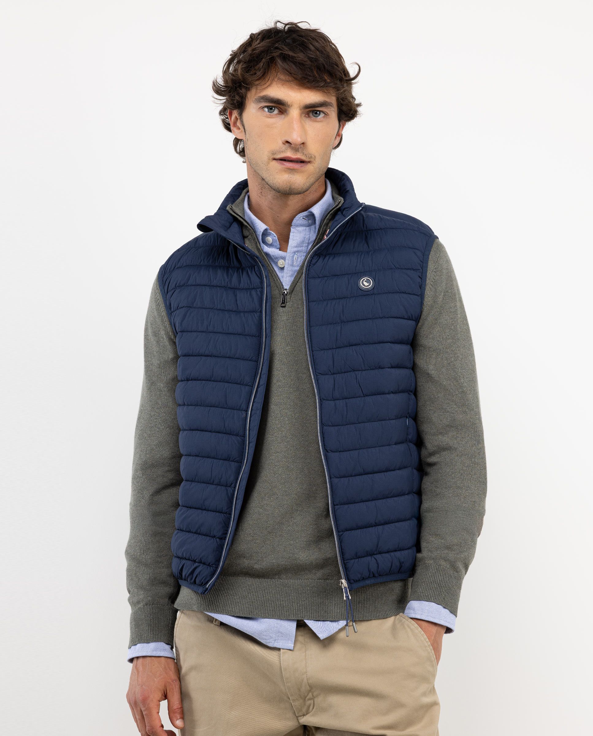 El Ganso® Basic Quilted Navy Vest