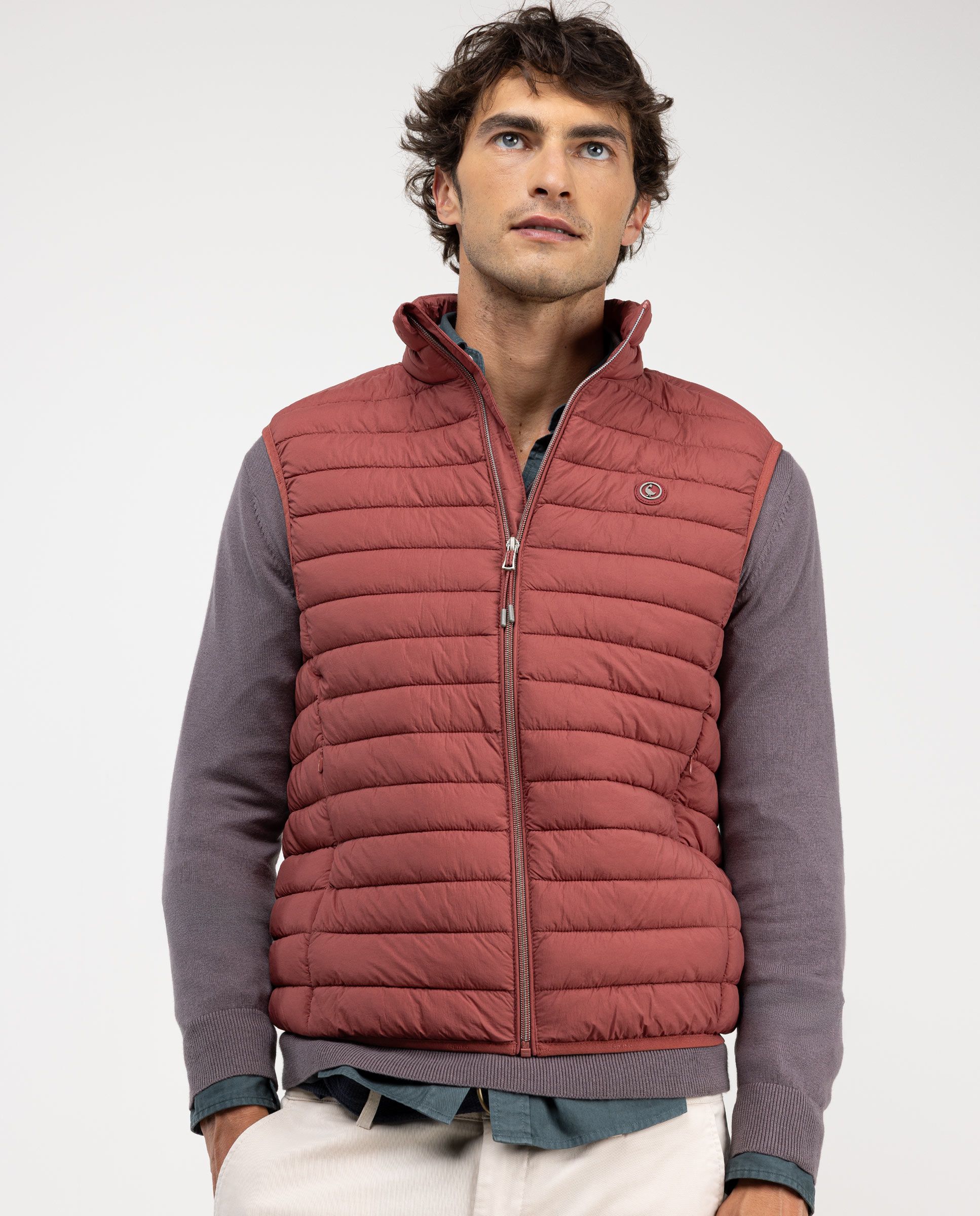 El Ganso® Basic Quilted Red Vest