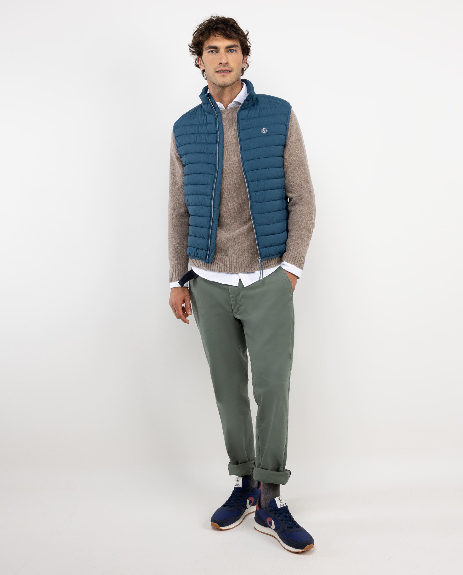 El Ganso® Basic Quilted Blue Vest