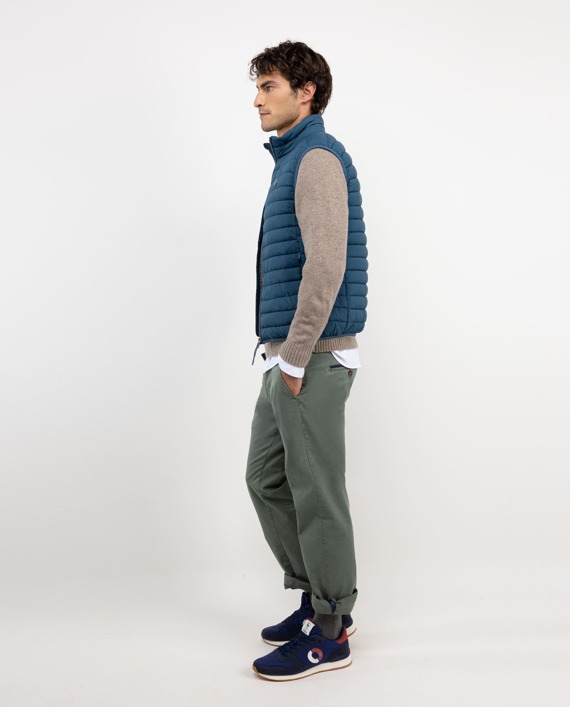 El Ganso® Basic Quilted Blue Vest