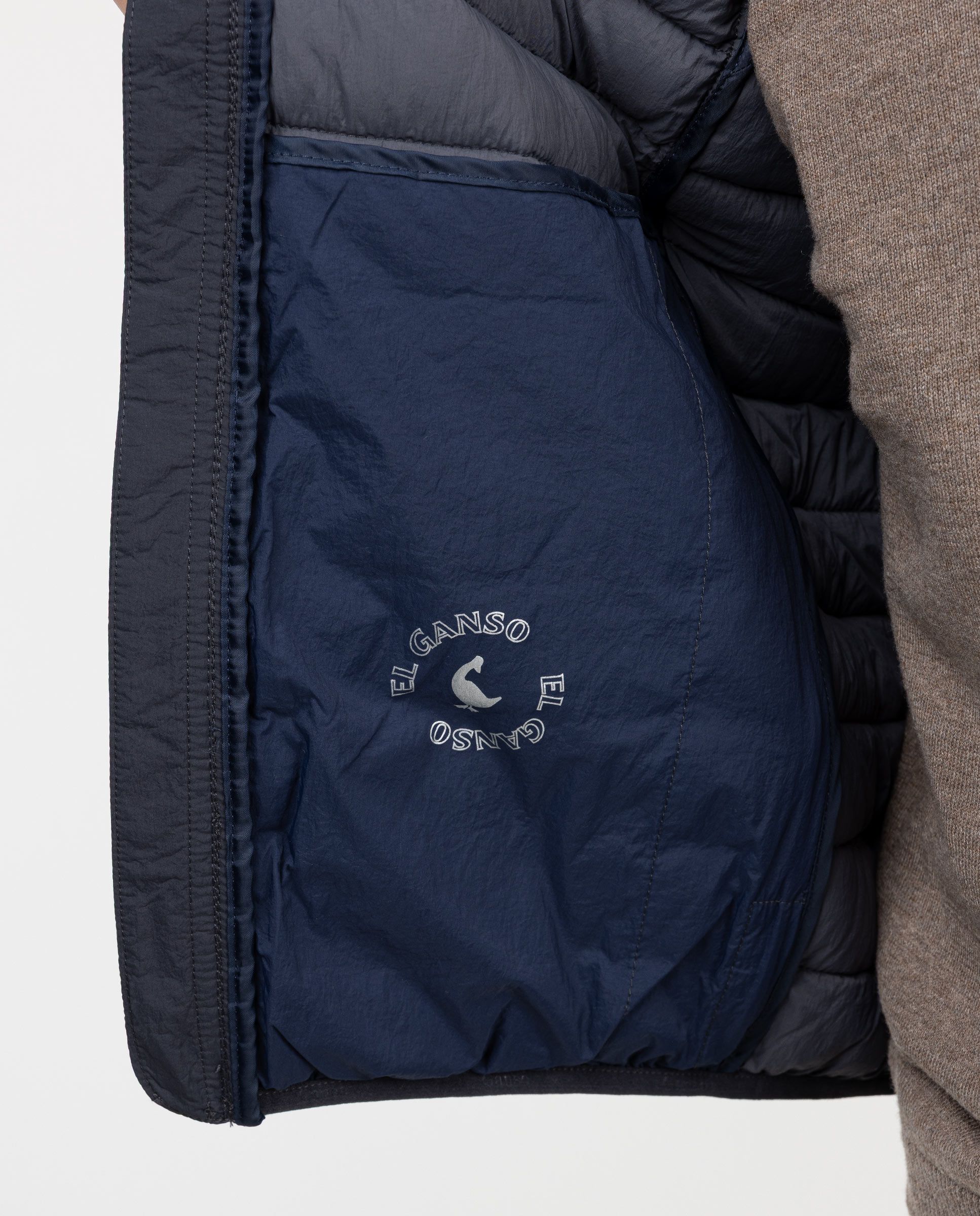 El Ganso® Basic Quilted Grey Vest