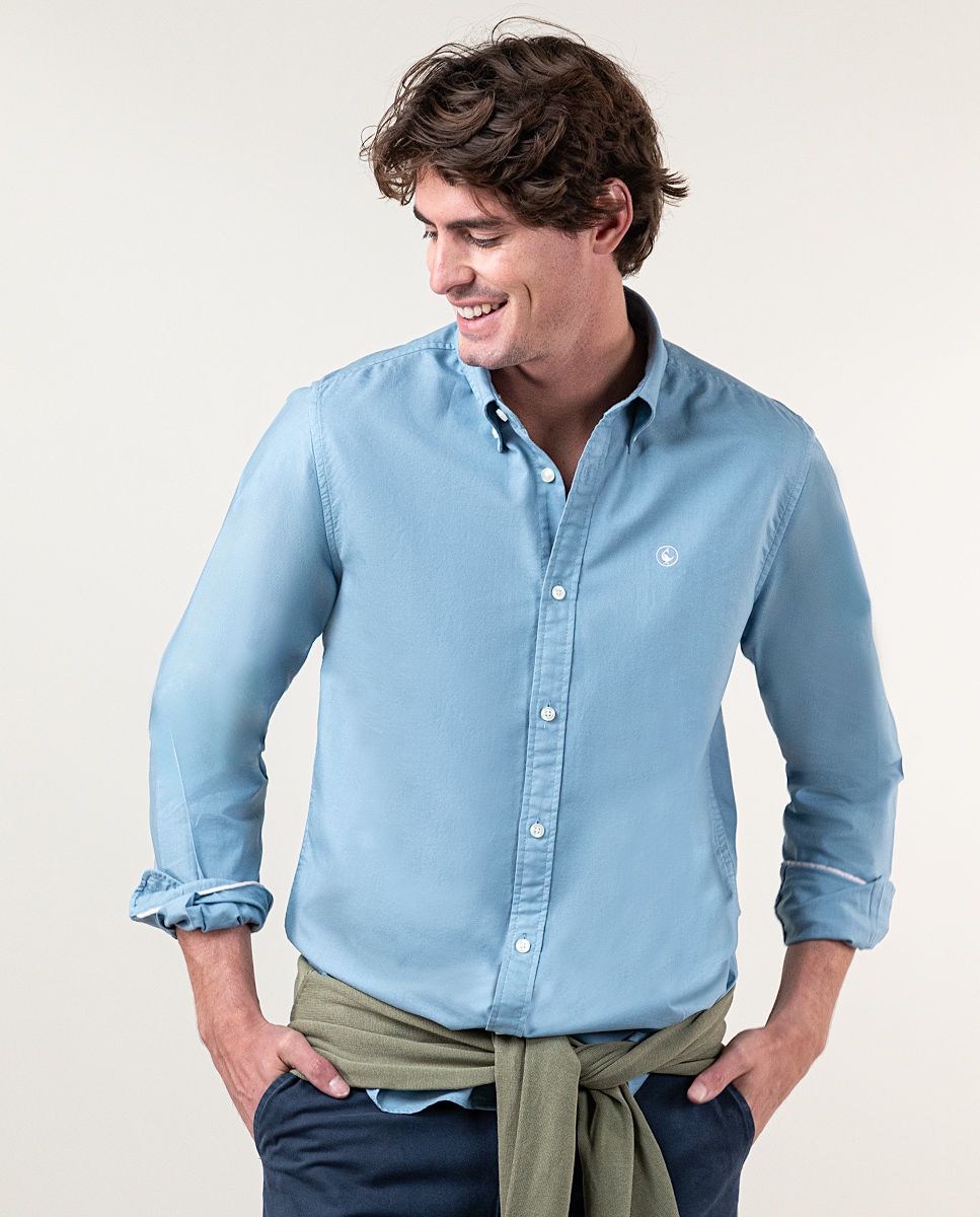 El Ganso® | Garment Dyed Steel Blue Shirt