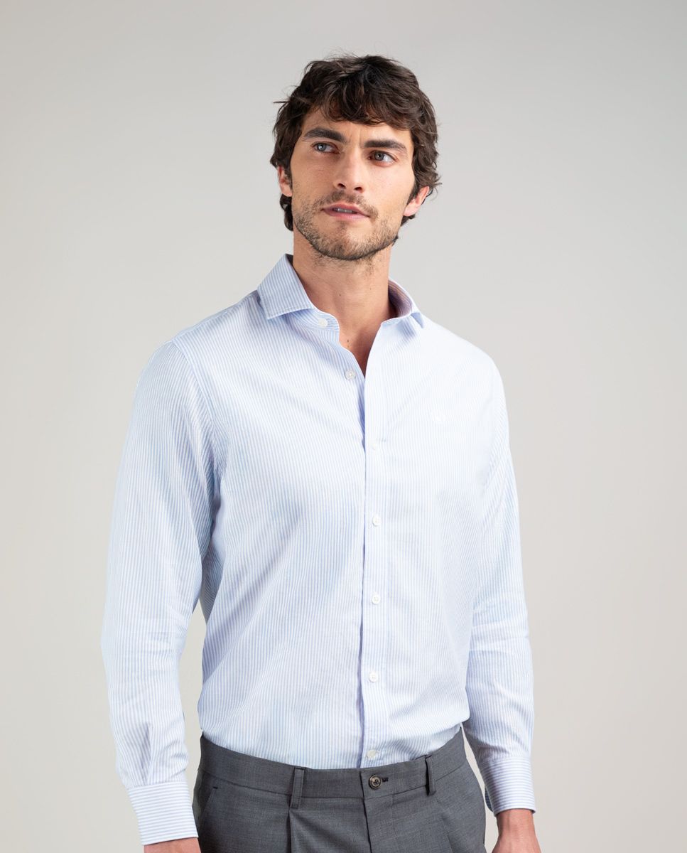 El Ganso® Camisa Pin Point Yale Celeste