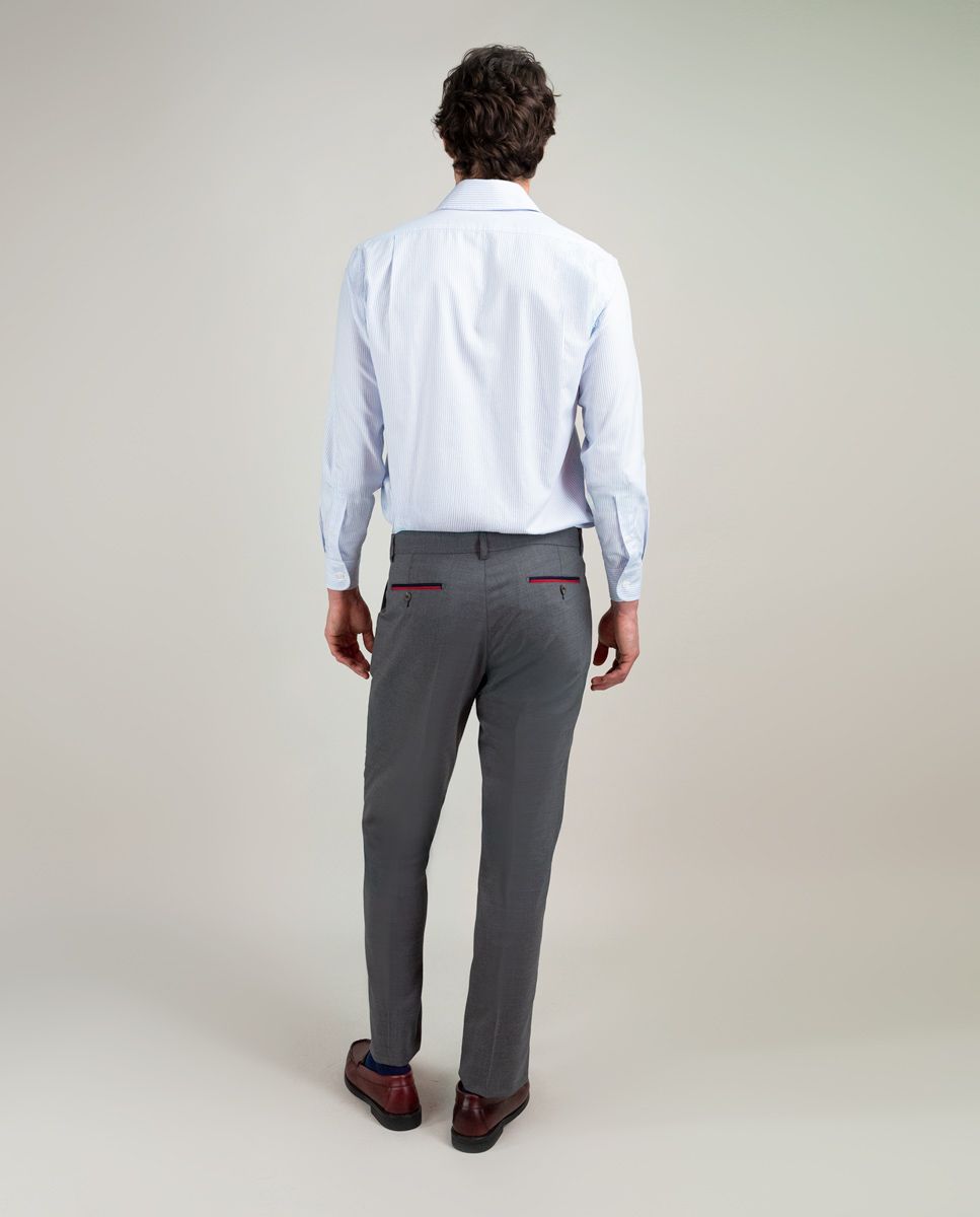 El Ganso® Camisa Pin Point Yale Celeste