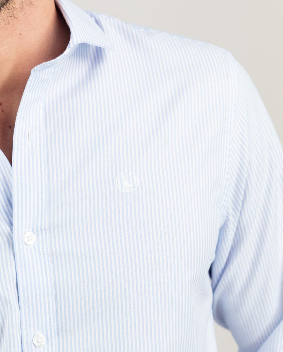 El Ganso® Camisa Pin Point Yale Celeste