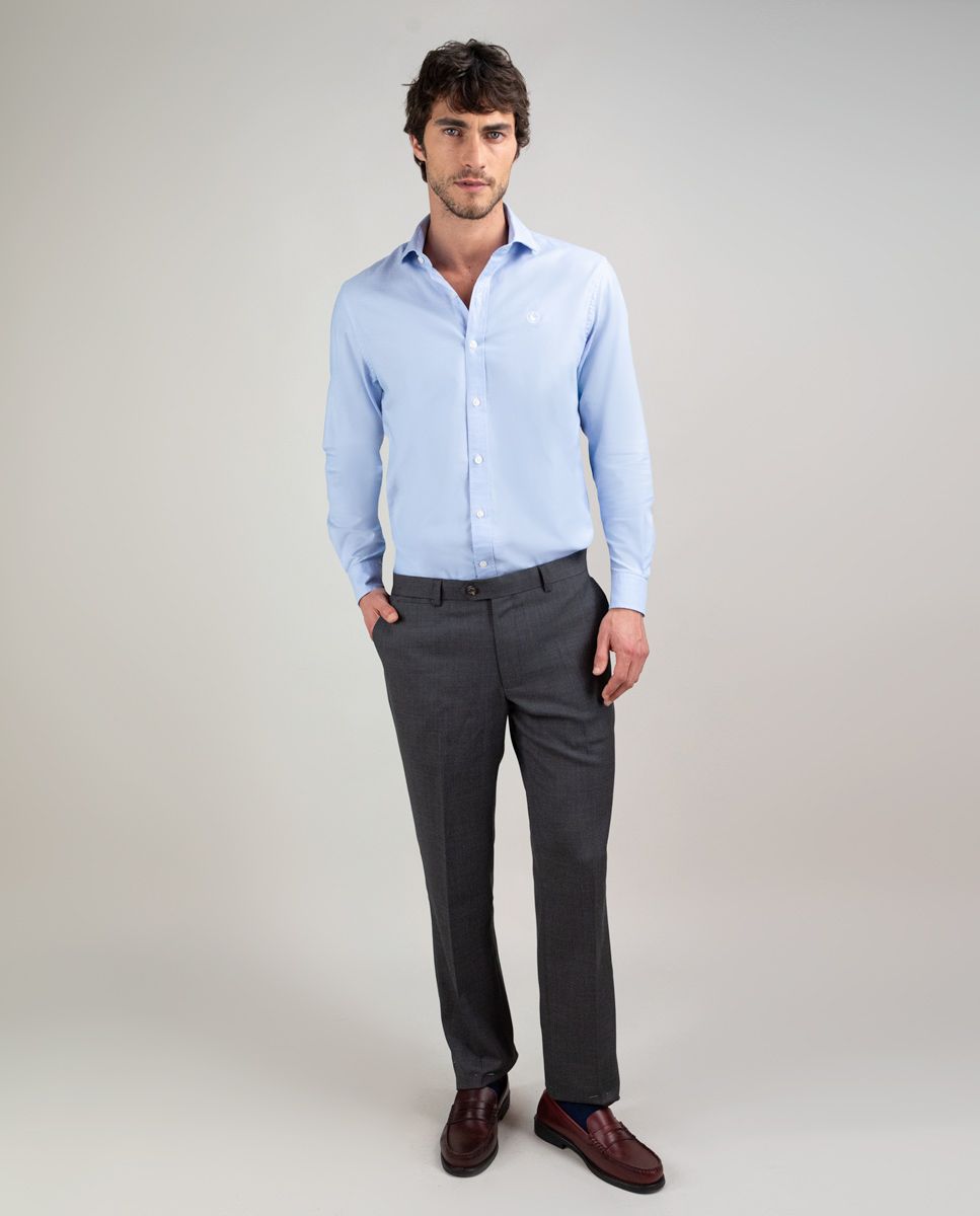 El Ganso® Camisa Pin Point Celeste