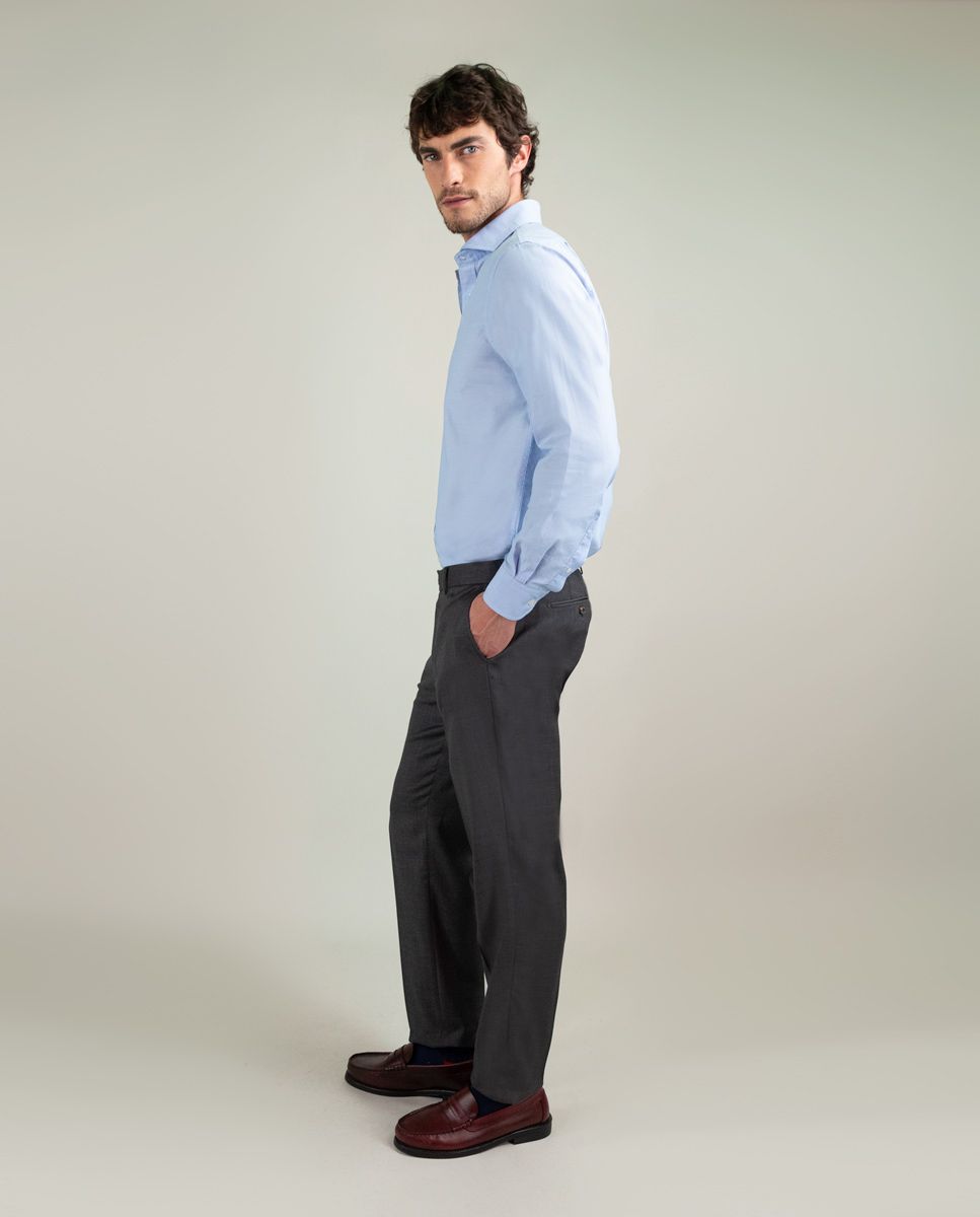 El Ganso® Camisa Pin Point Celeste