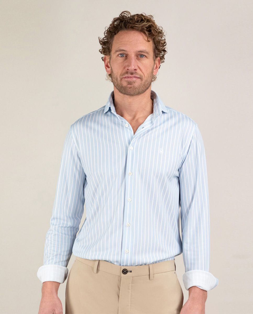 El Ganso® Blue Butcher Stripe Sepiia Shirt