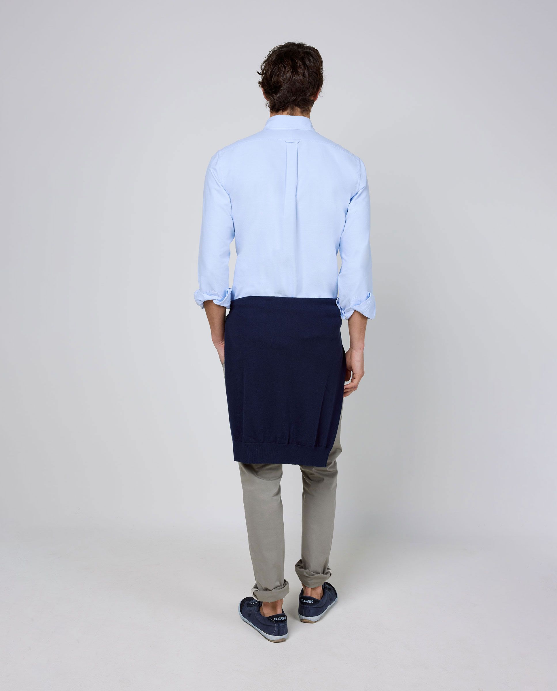 El Ganso® Camisa Oxford Liso Celeste