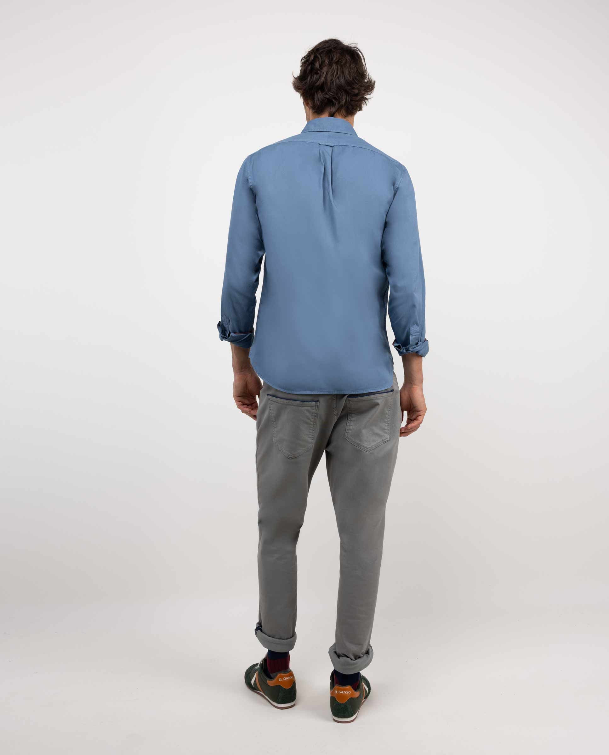 El Ganso® Camisa Garment Dyed Algodón Turquesa