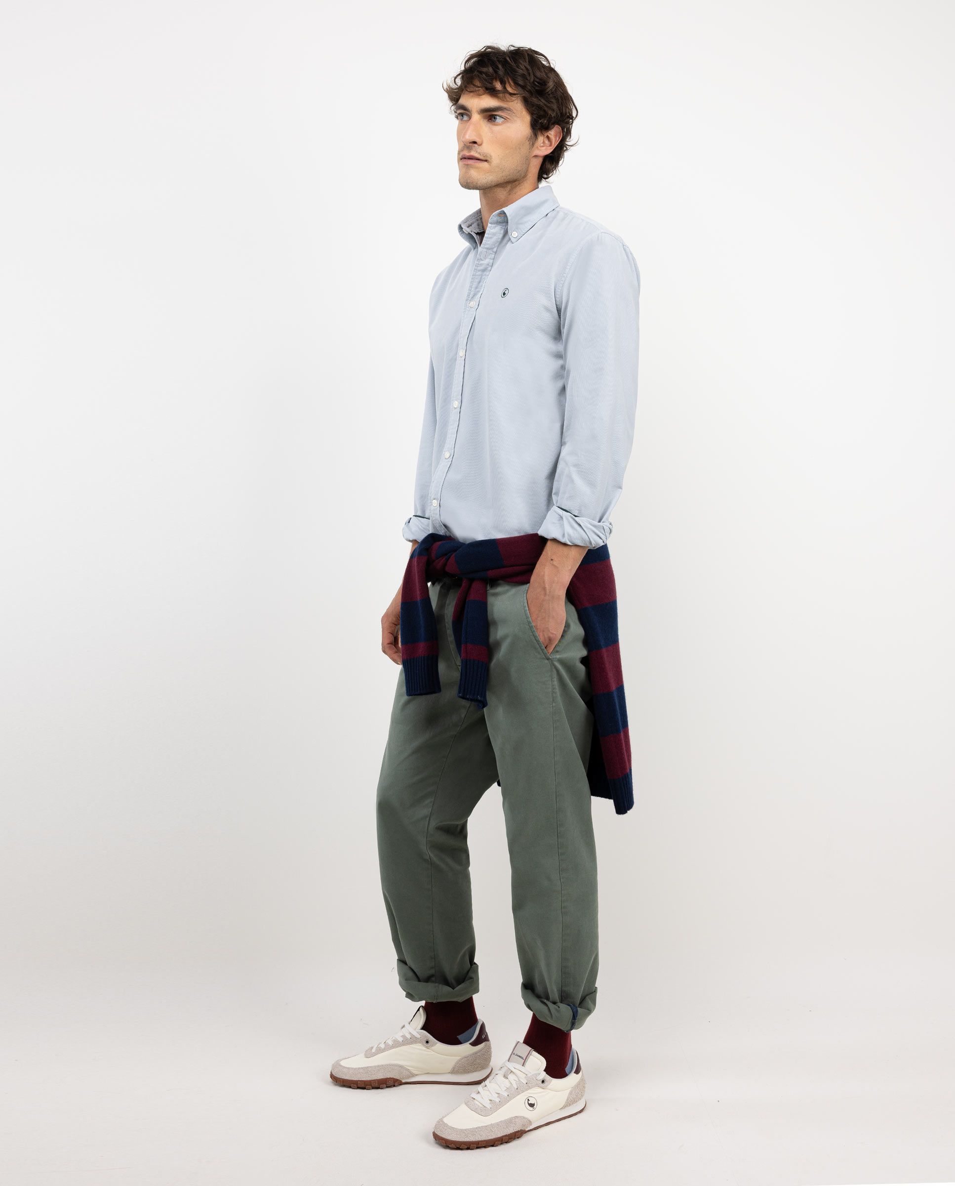 El Ganso® Camisa Pana Celeste