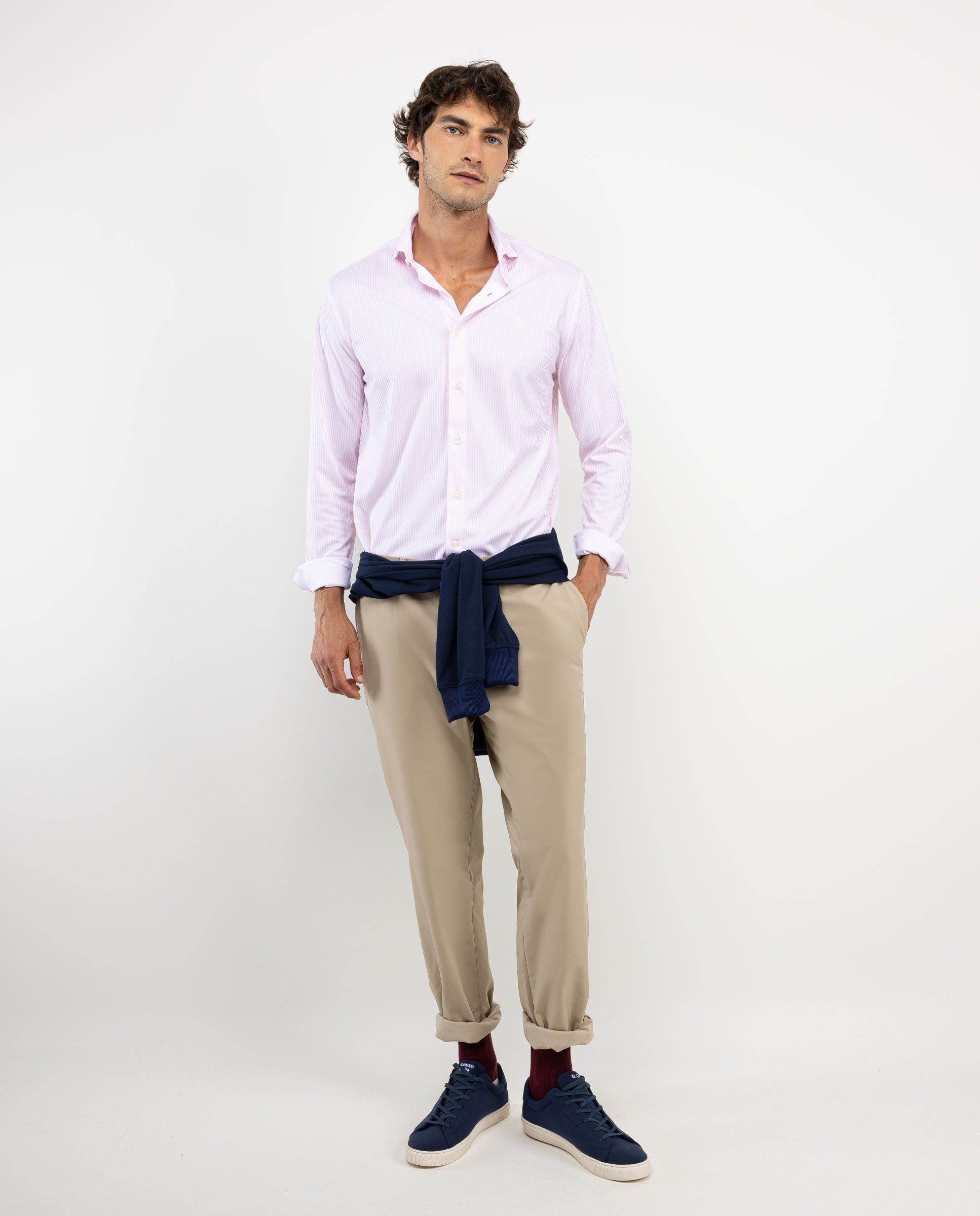 El Ganso® Pink Yale Stripe Sepiia Shirt