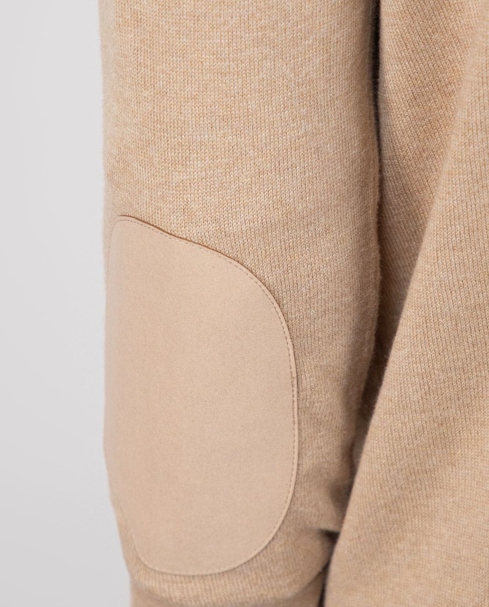 El Ganso® | Camel V-Neck Jumper W Elbow Patches