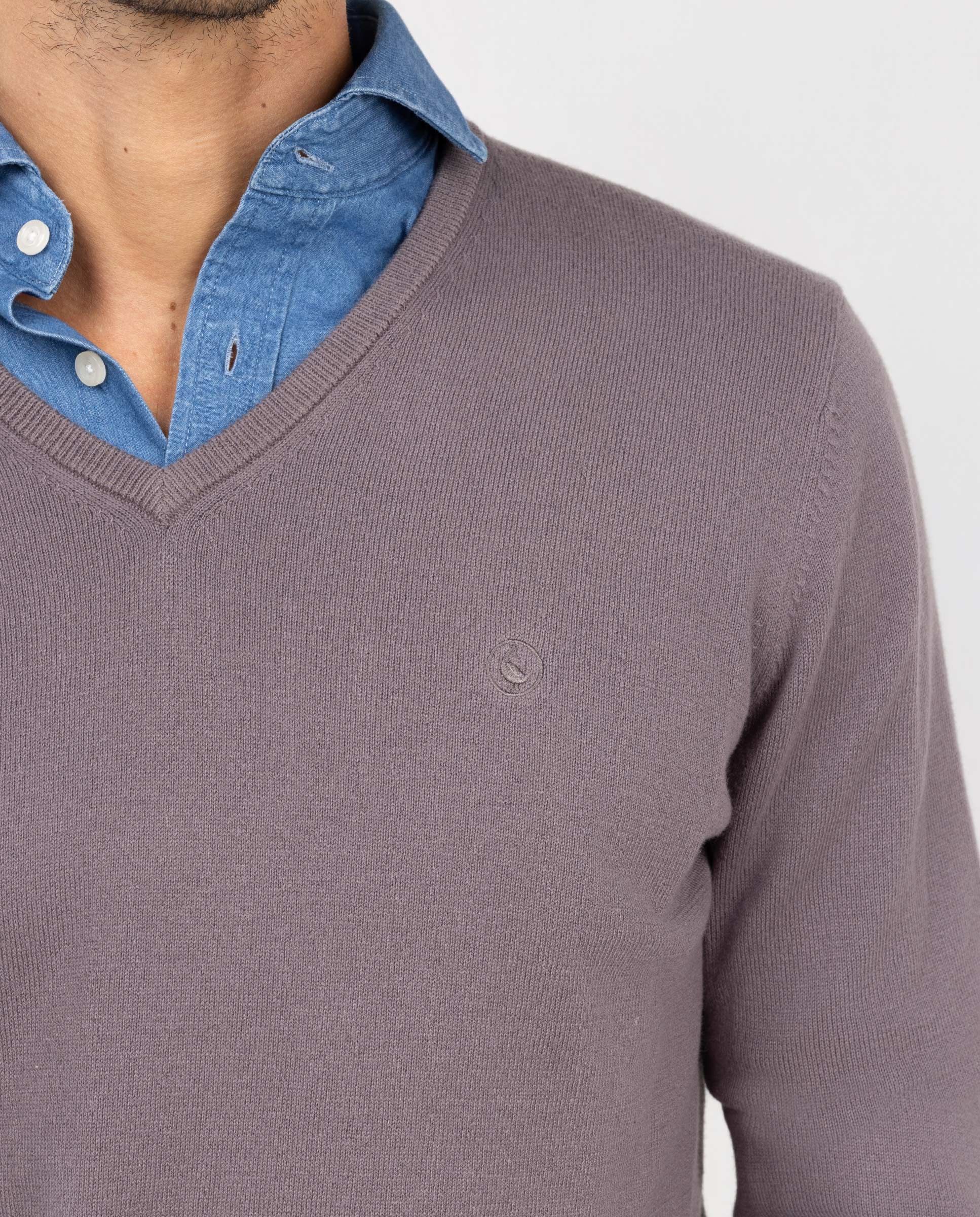 El Ganso® Fig V-Neck Jumper W Elbow Patches