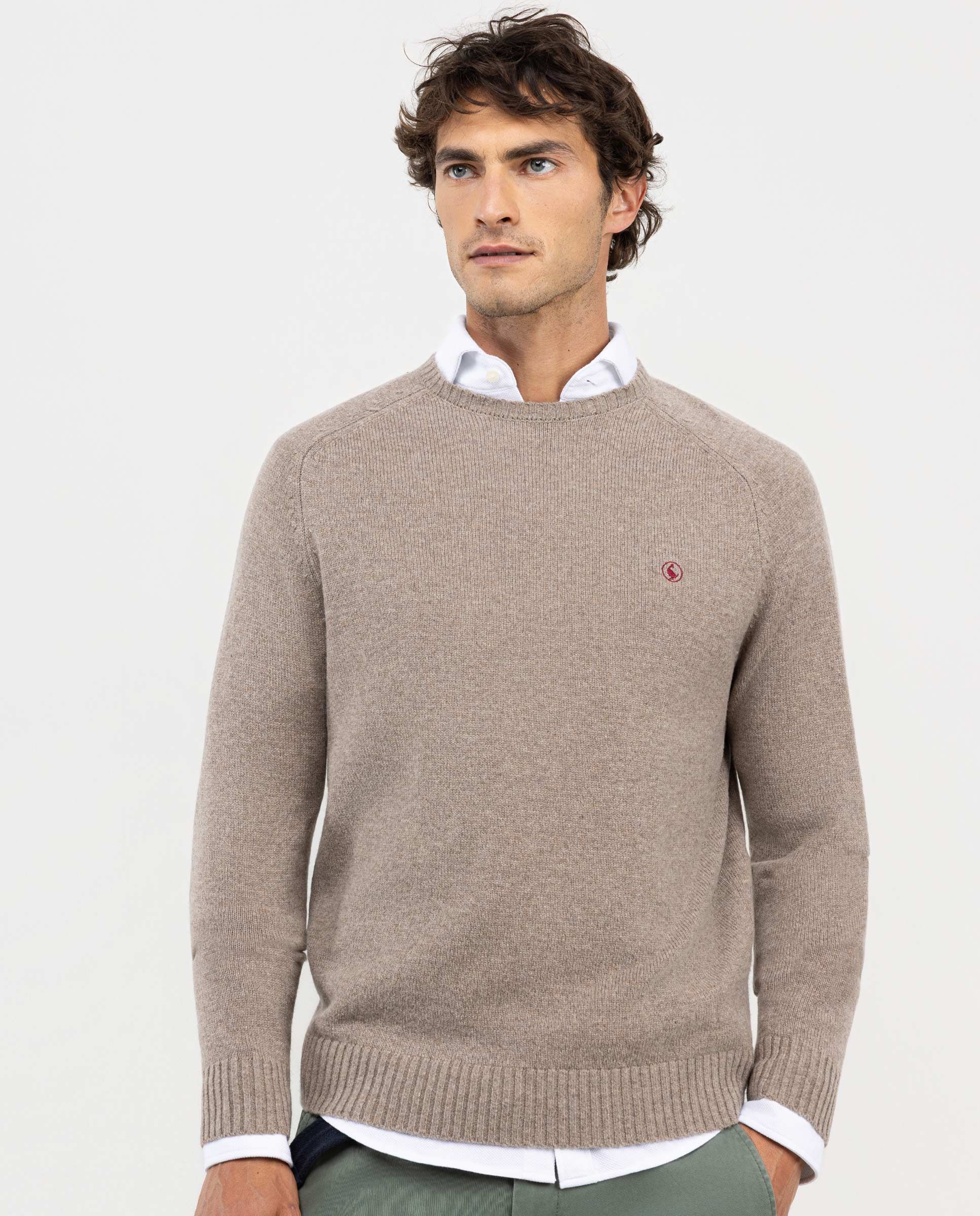El Ganso® Beige Merino Jumper W Crew Neck