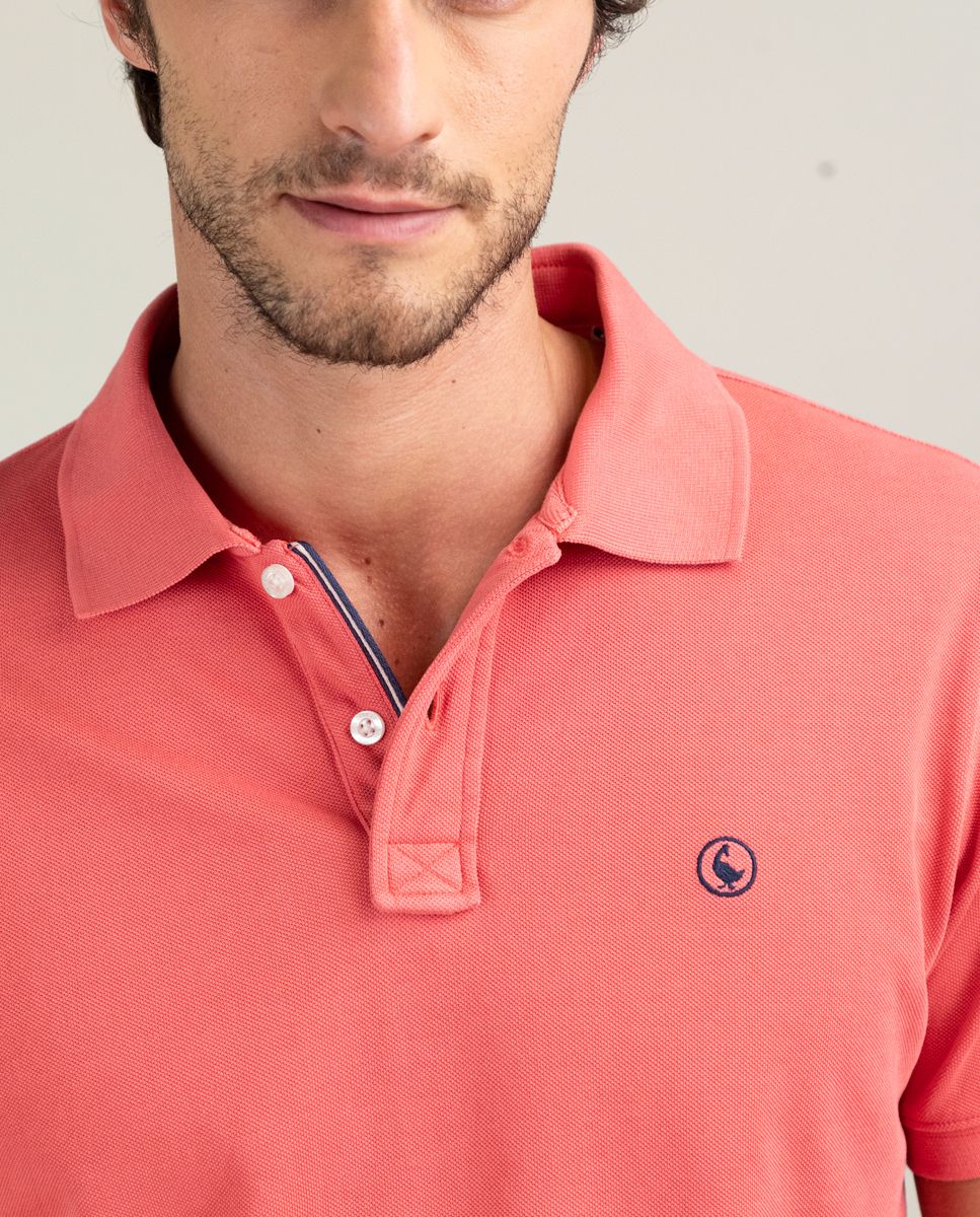 El Ganso® | Polo Piqué Garment Dyed Coral