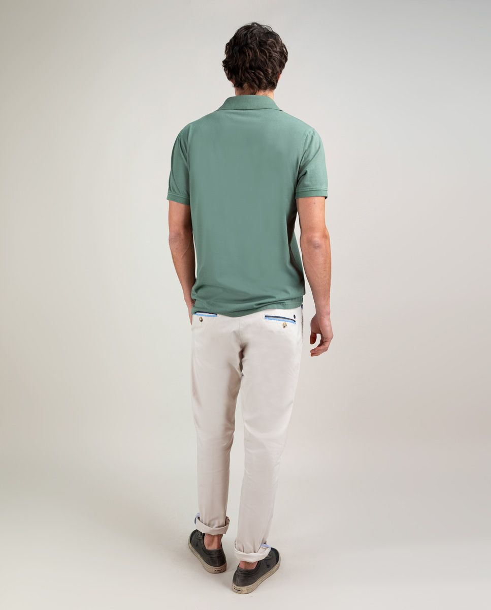 El Ganso® Polo Single Jersey Garment Dyed Verde