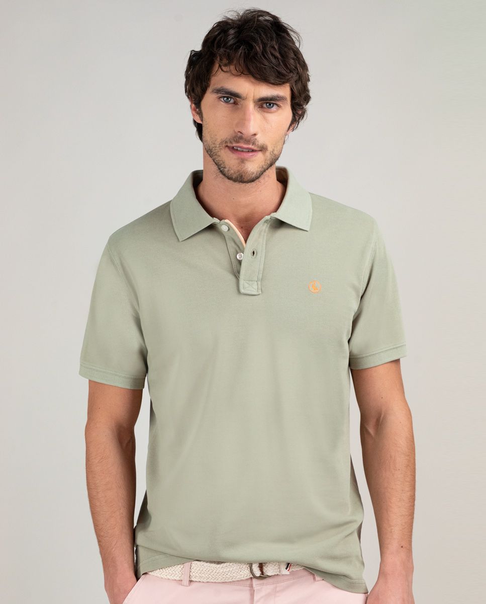 El Ganso® | Khaki Garment Dyed Piqué Polo